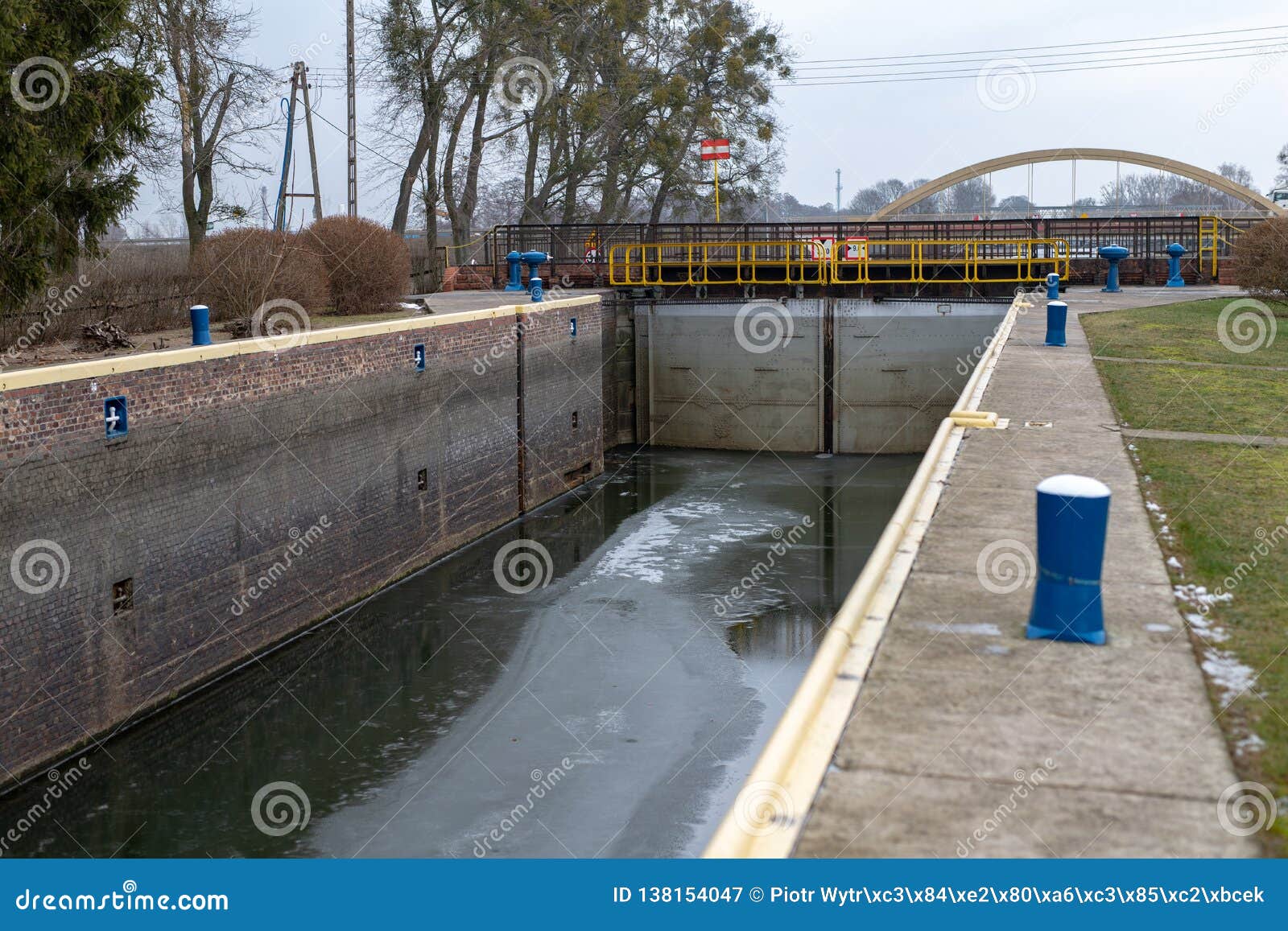 A Small Lock on a Small Channel. Old Hydrotechnical Construction Stock ...
