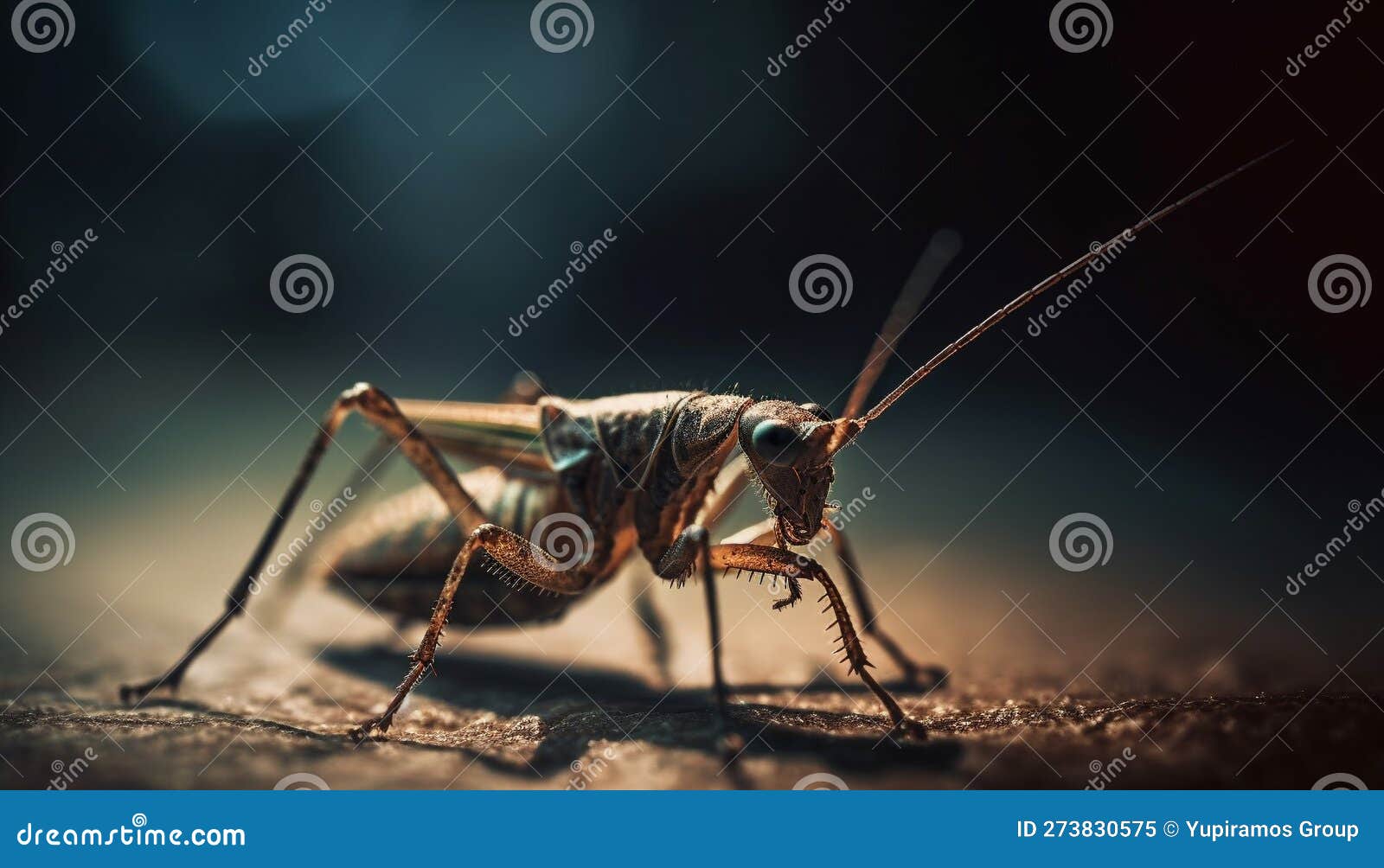Small Locust Leg, in Green Grass Generated by AI Stock Illustration ...