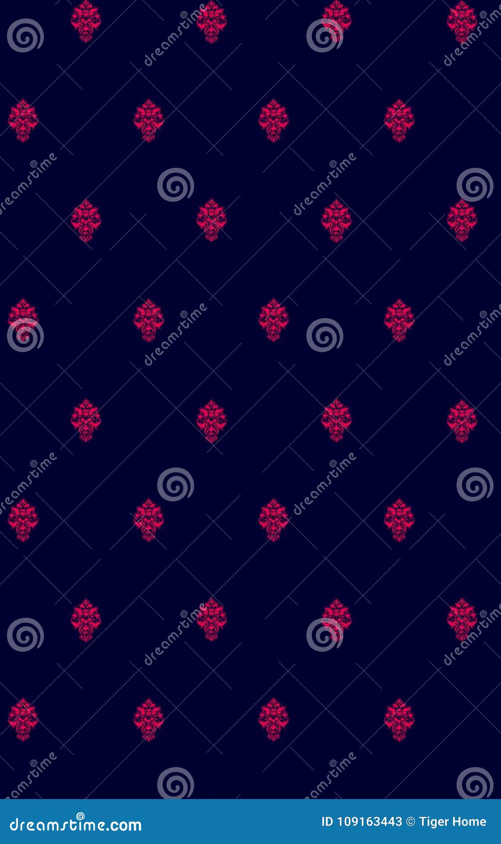 A Small Magenta Pattern on a Dark Background. Stock Illustration ...
