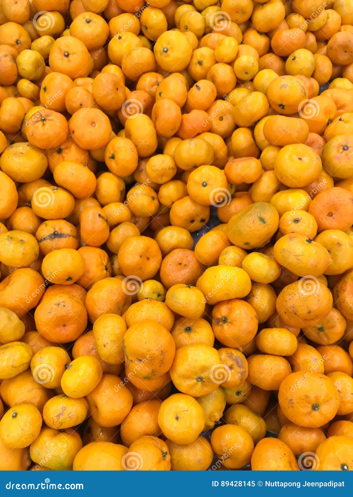 Small Mandarin Orange Cut Half In Crosswise Isolated On White ...