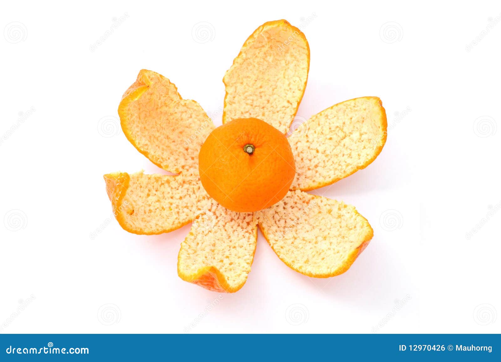 Small Mandarin Orange on Peel Stock Photo - Image of mandarin, shape ...