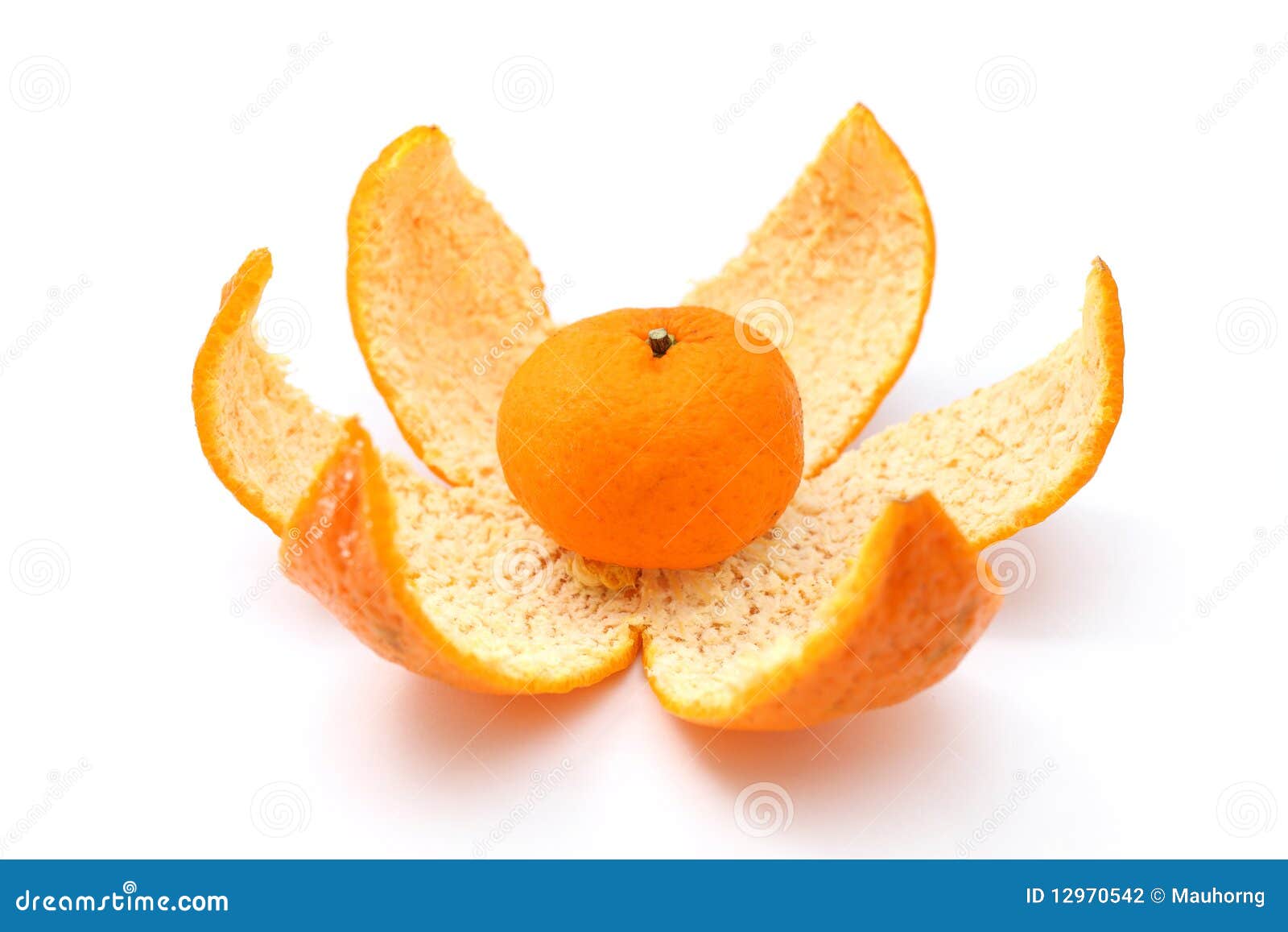 Small Mandarin Orange on Peel Stock Photo - Image of spring, healthy ...