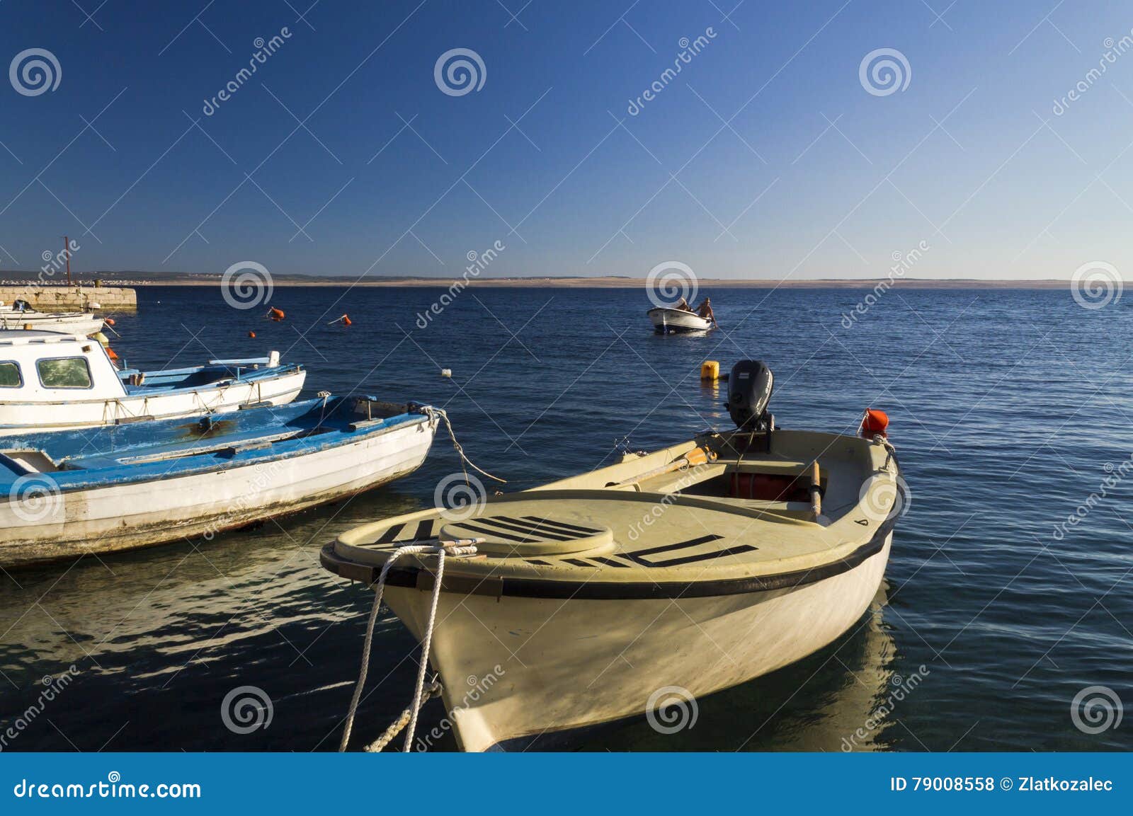 Small Marina in Adriatic Sea Editorial Stock Photo - Image of beautiful ...