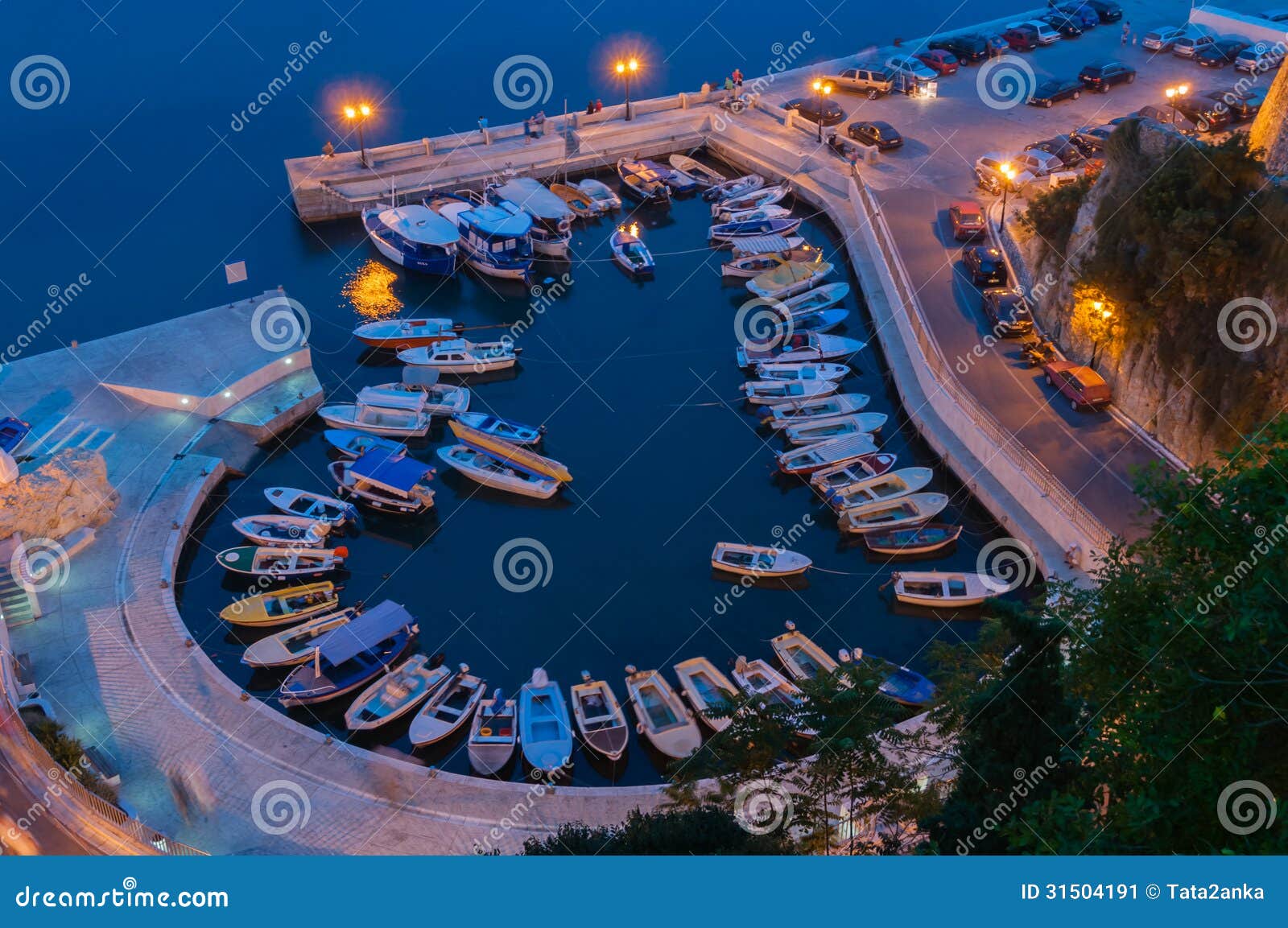 Small marina stock image. Image of port, blue, cruise - 31504191