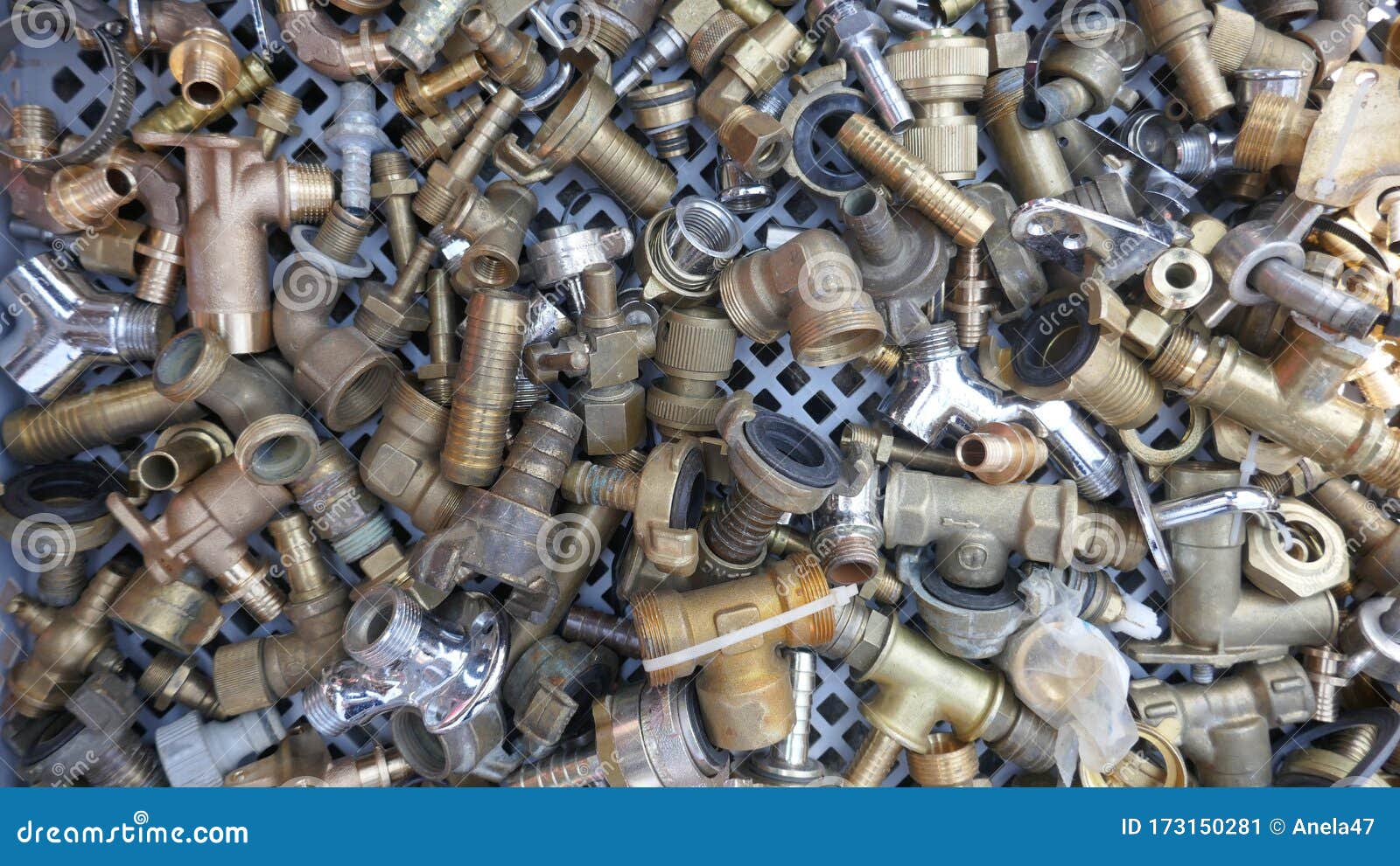 Small Material for Plumbers and Heating Installers. Copper, Brass ...