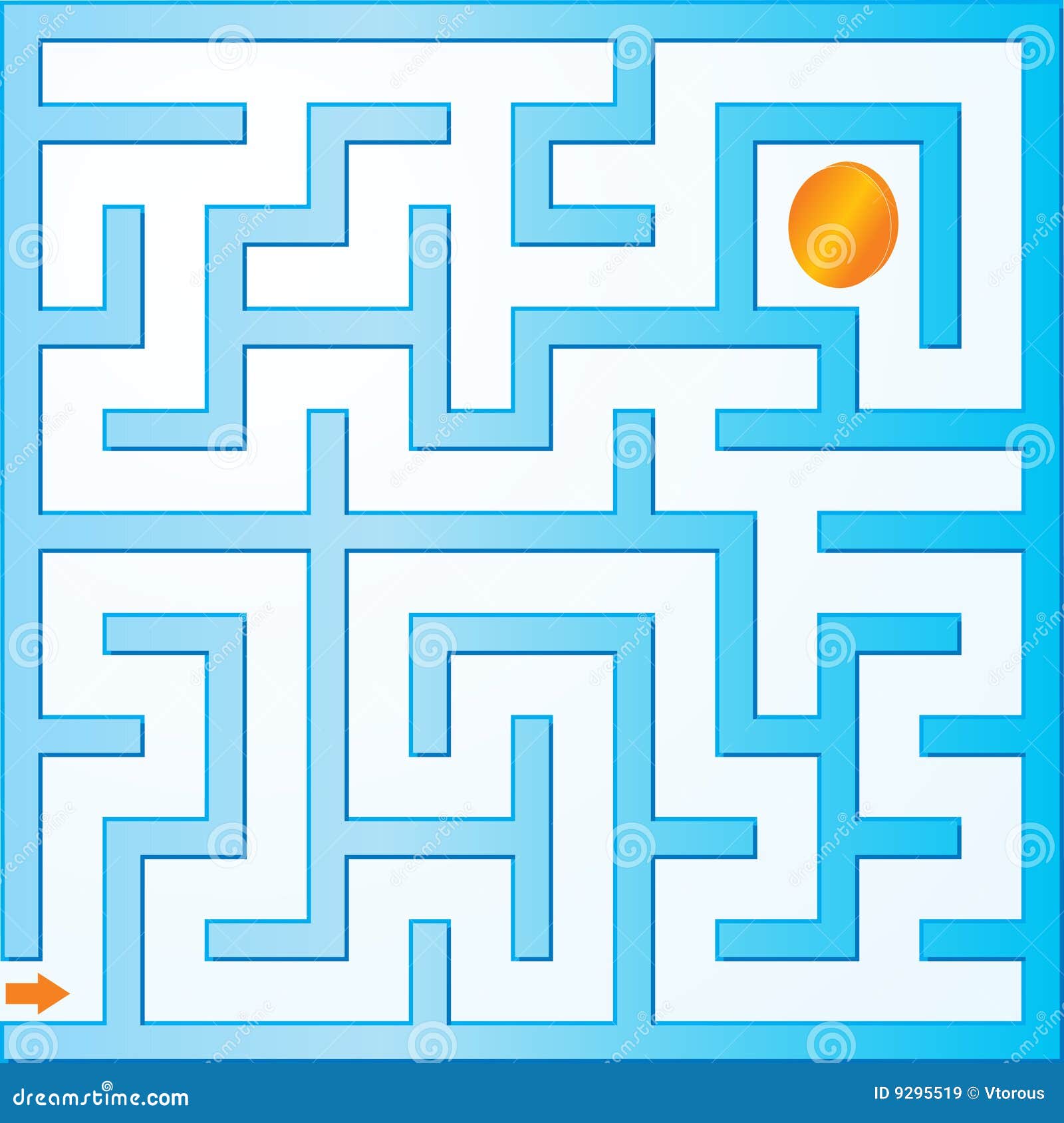 Small maze stock illustration. Illustration of experience - 9295519