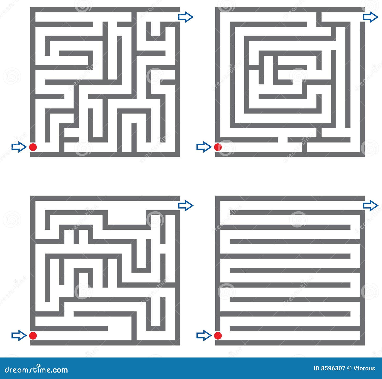 Small Mazes Royalty Free Stock Photography - Image: 8596307