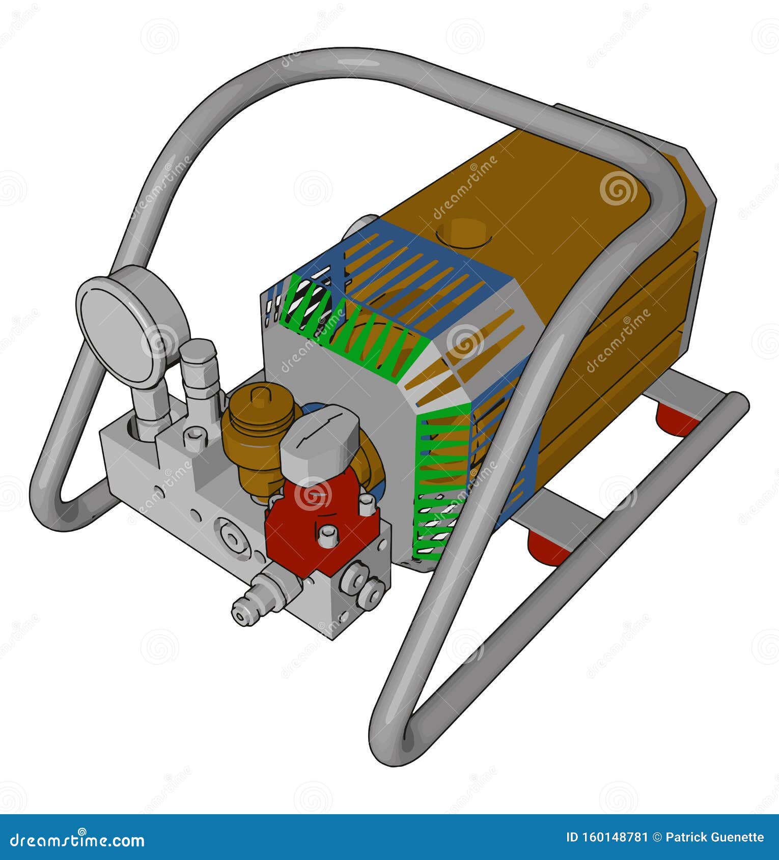 Pump Operated Sprayer Vector or Color Illustration Stock Vector ...