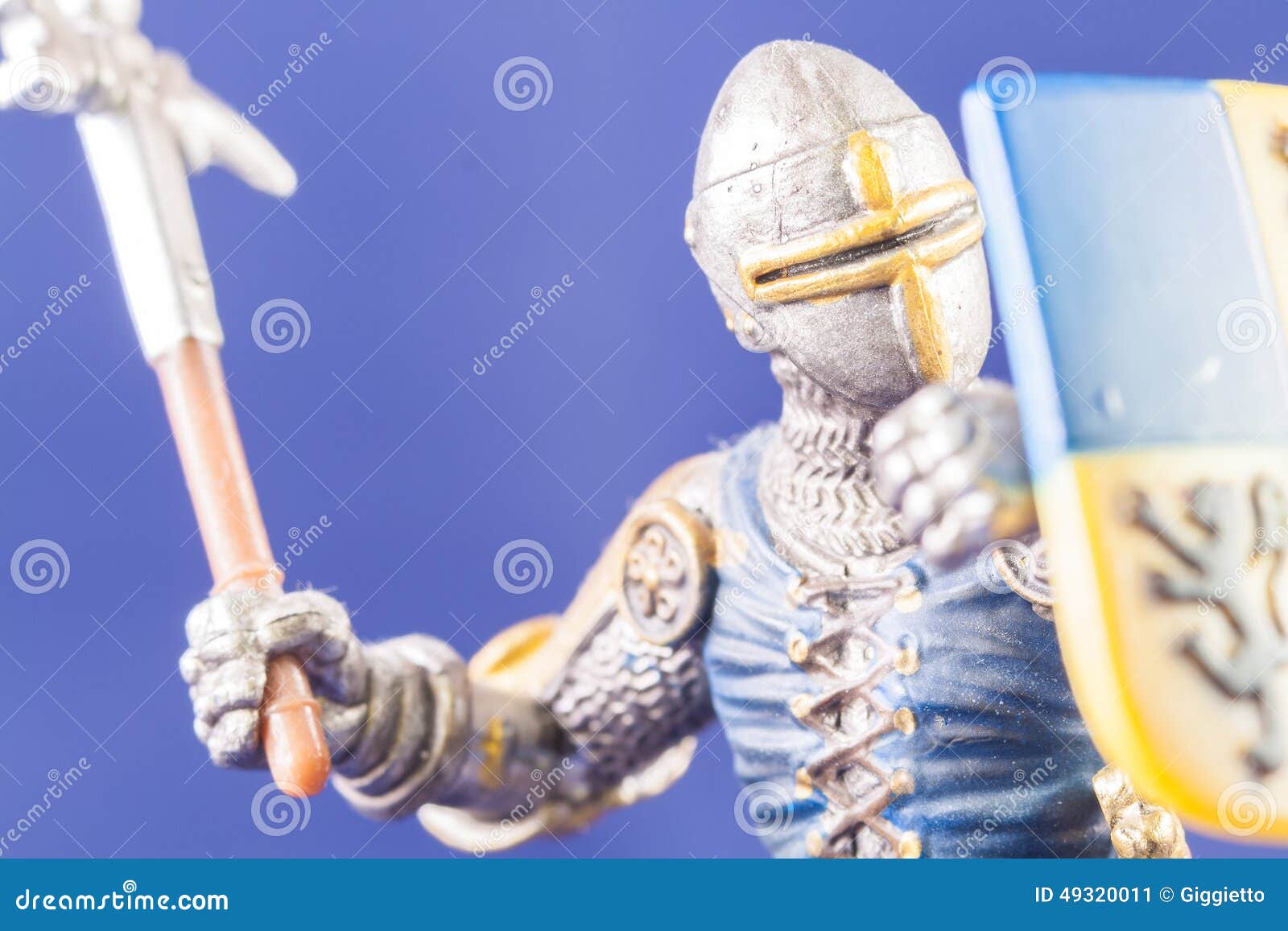 Small medieval warrior stock image. Image of visor, armed - 49320011