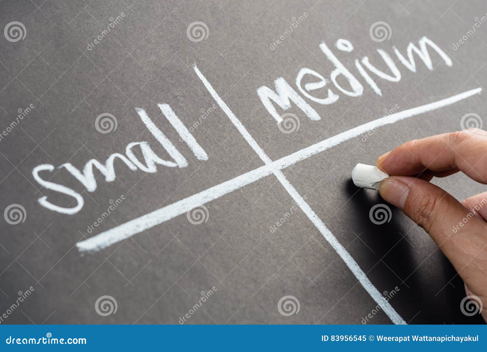 Small and Medium stock image. Image of hand, financial - 83956545