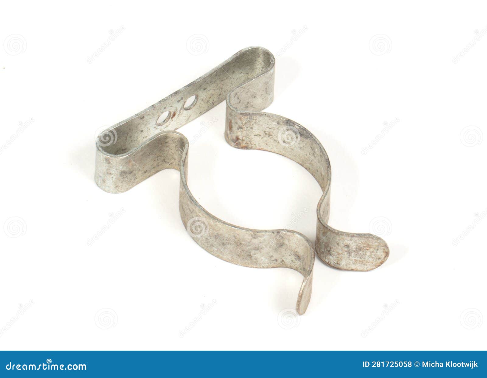 Small Metal Bracket, Isolated on White Stock Photo - Image of ...