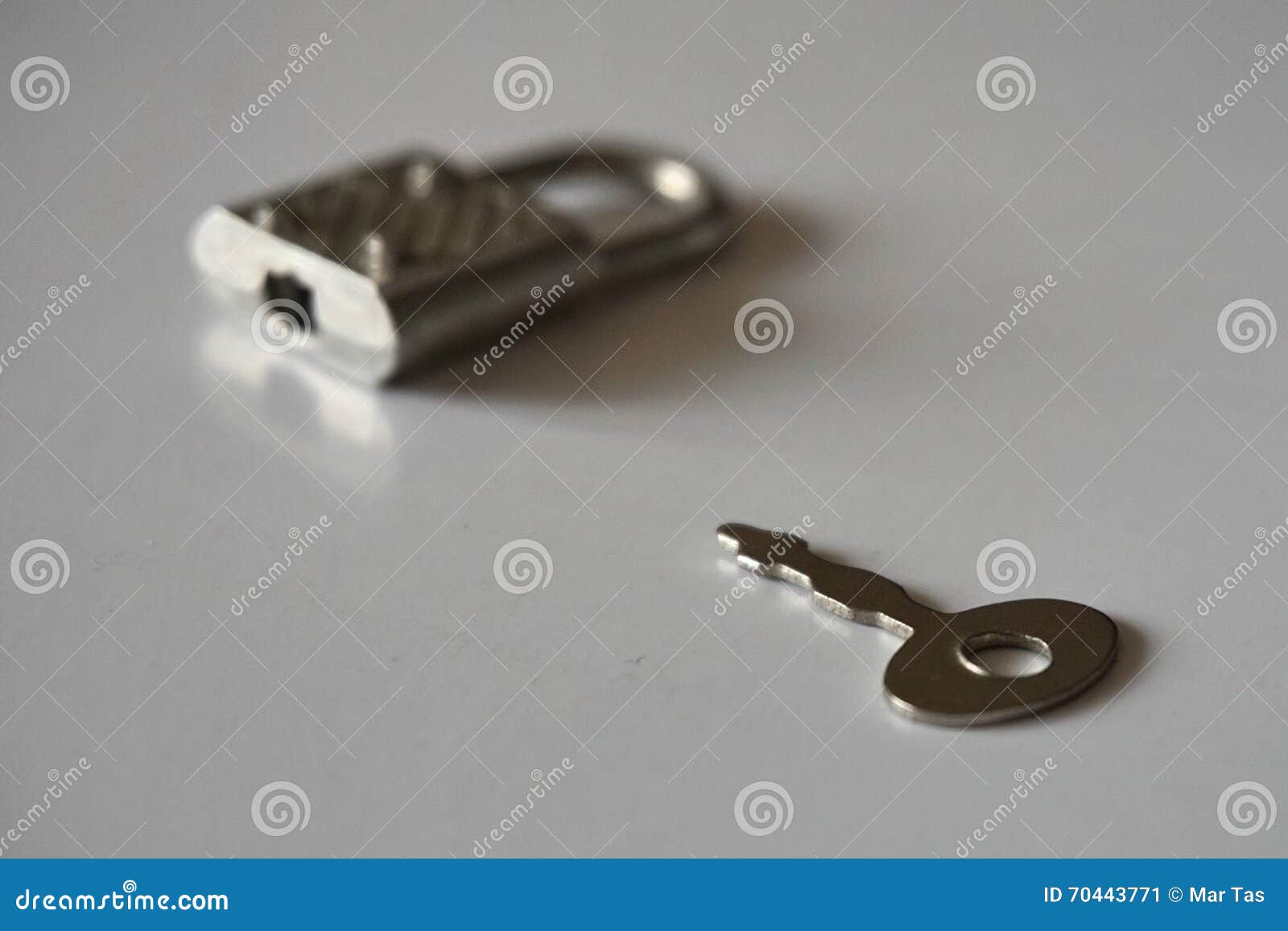 Small Metal Key Opening a Lock Stock Image - Image of savings, guarding ...