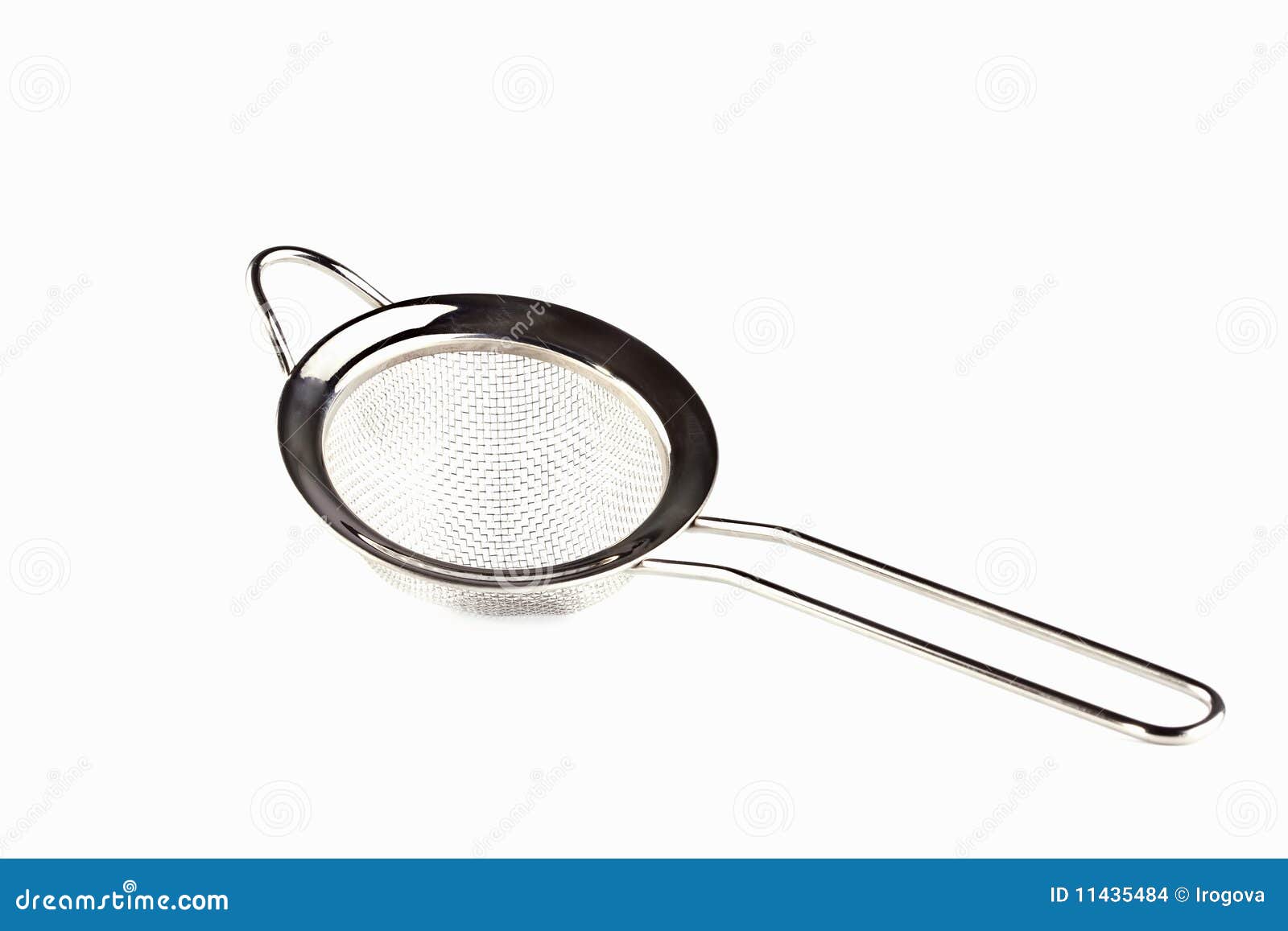 Small metal kitchen sieve stock photo. Image of isolated - 11435484