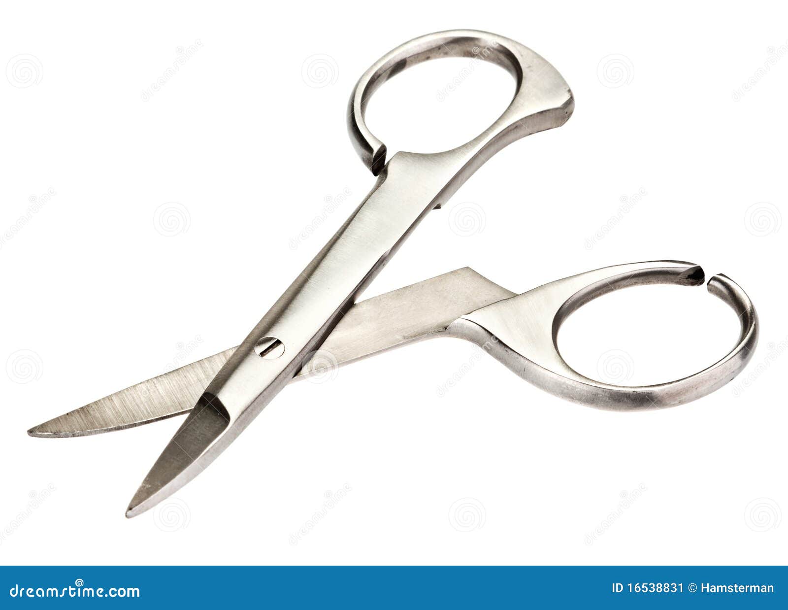 Small Metal Manicure Scissors Stock Image - Image of manicure, metallic ...