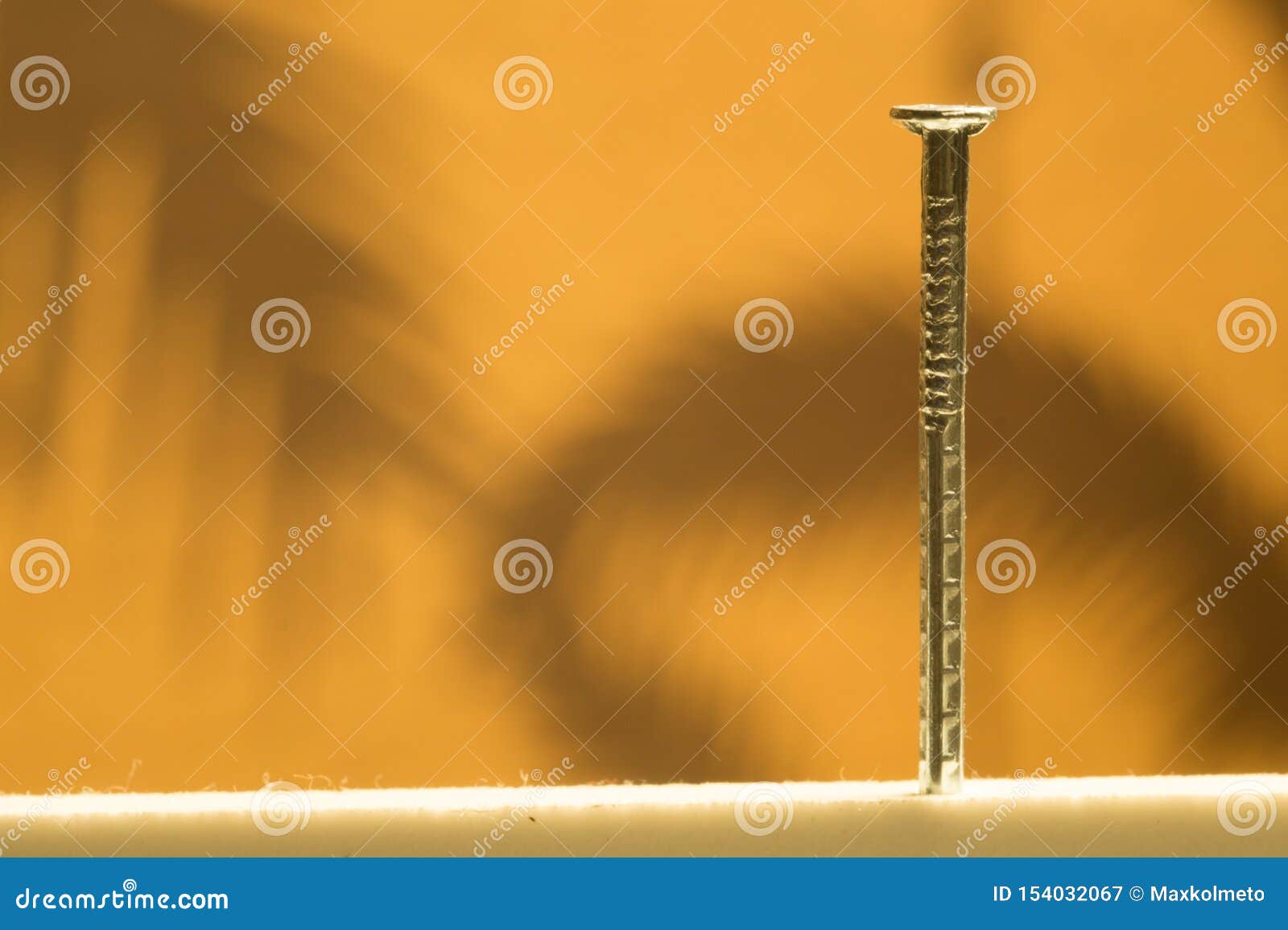 Small Metal Nails Isolated Background Stock Image - Image of profession ...