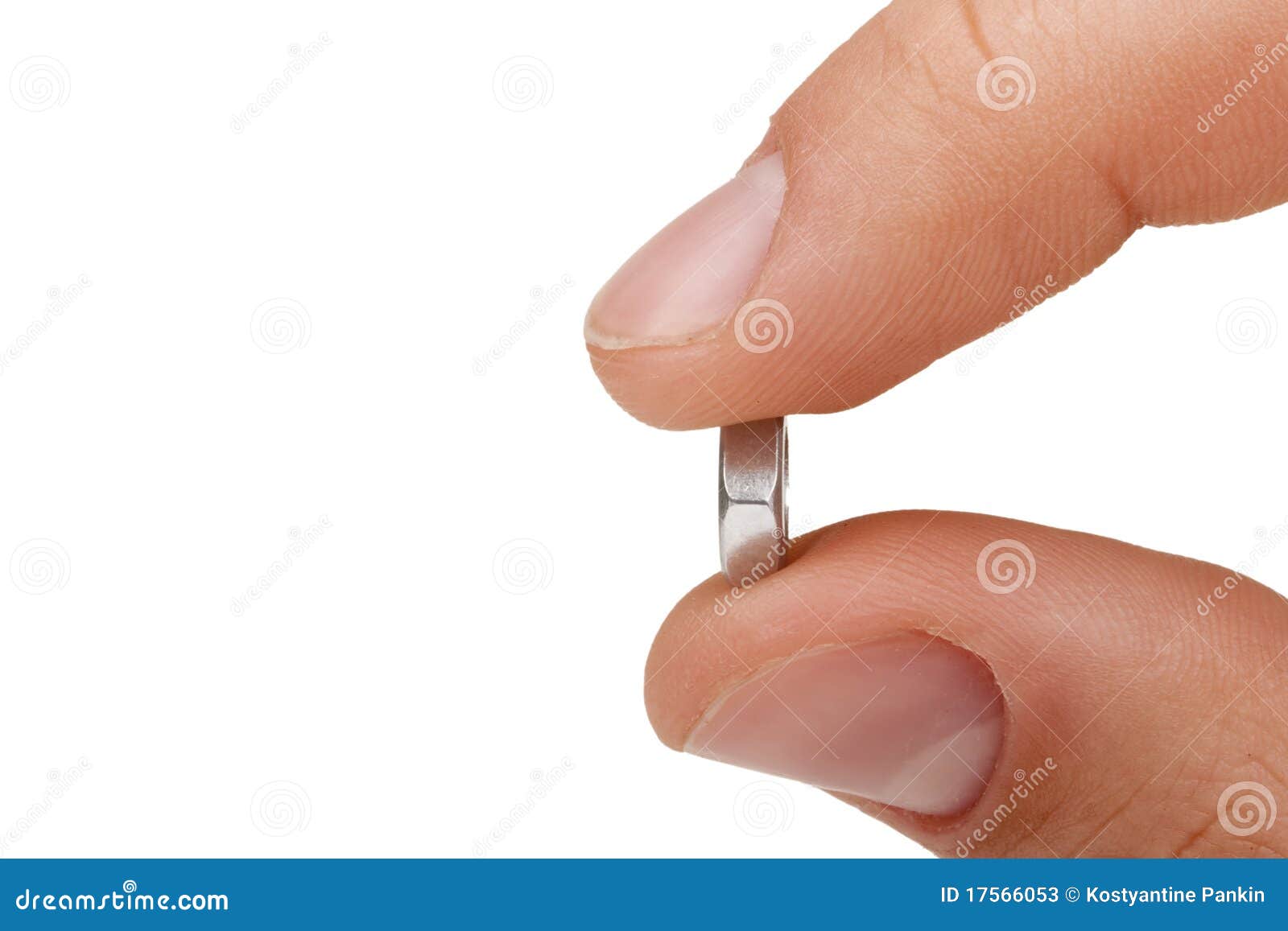 Small metal nut stock image. Image of clamping, give - 17566053