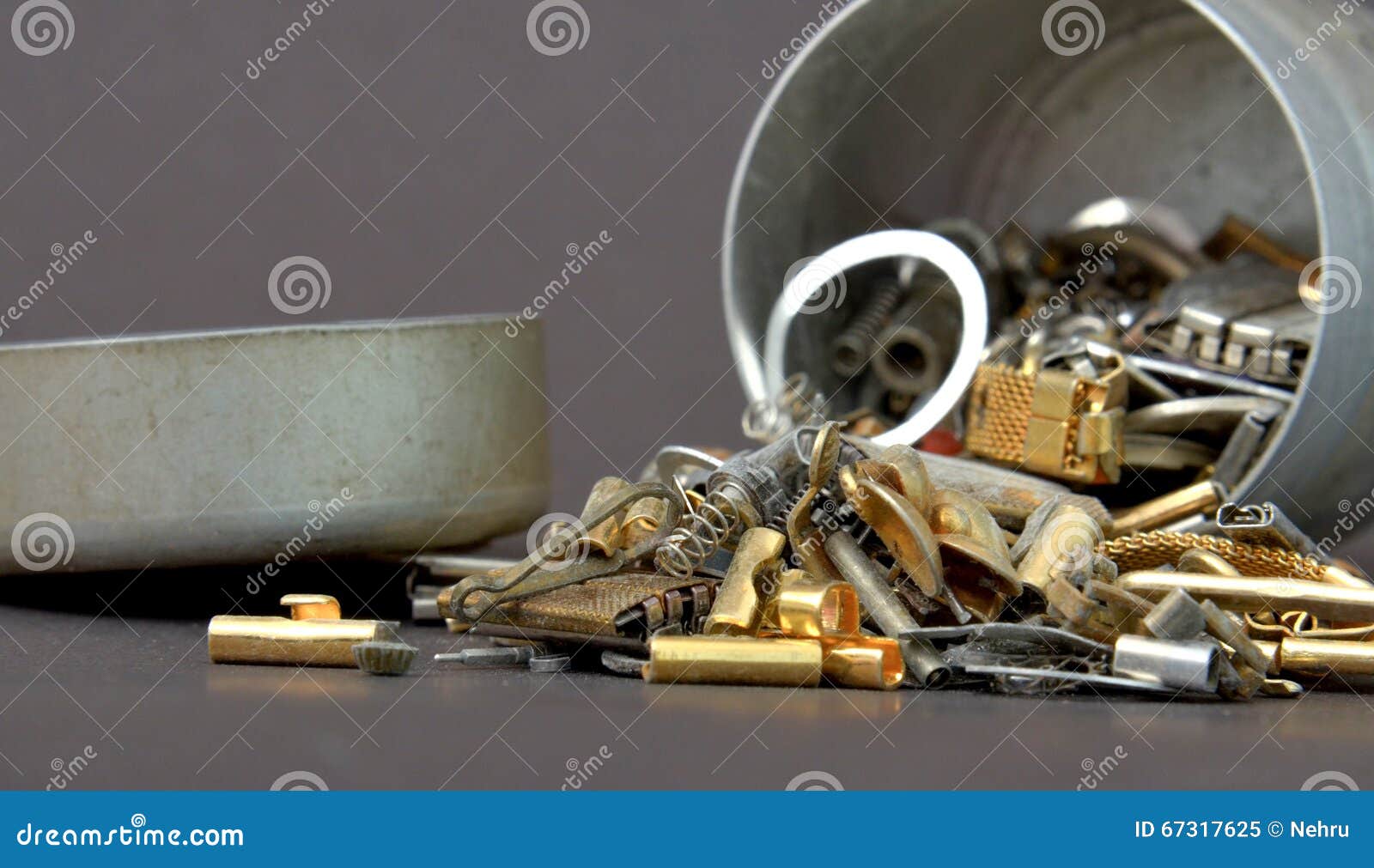 Small Metal Parts Ready for Garbage Stock Image - Image of scrap, color ...