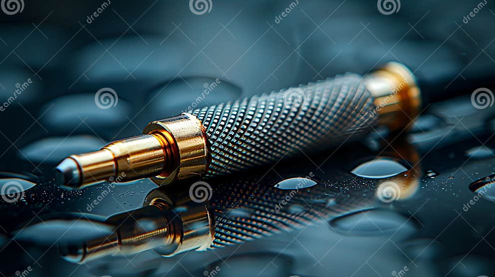 Small Metal Plug for Electronics and Hardware Connections Stock ...