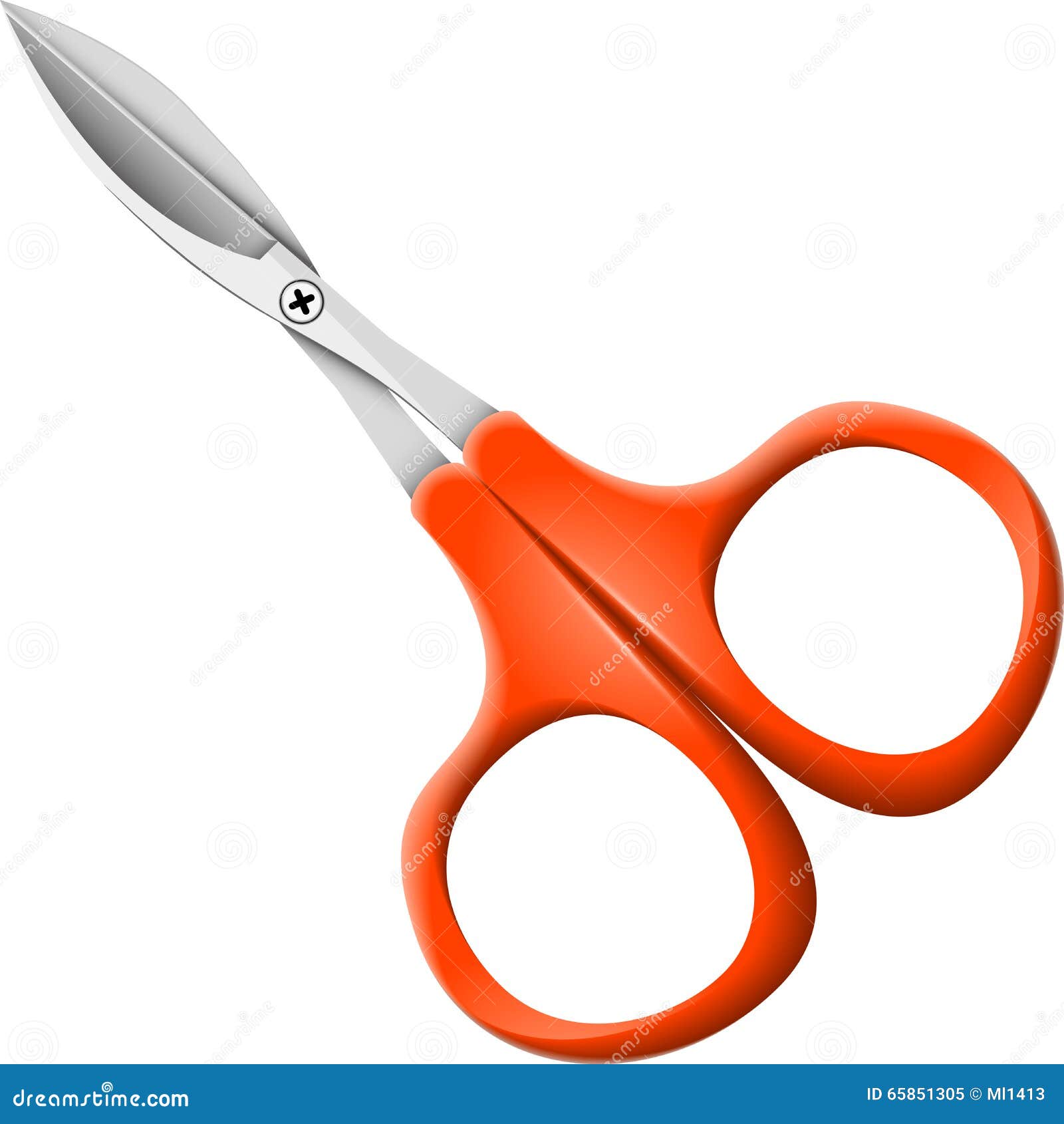 Small metal scissors stock vector. Illustration of sharp - 65851305