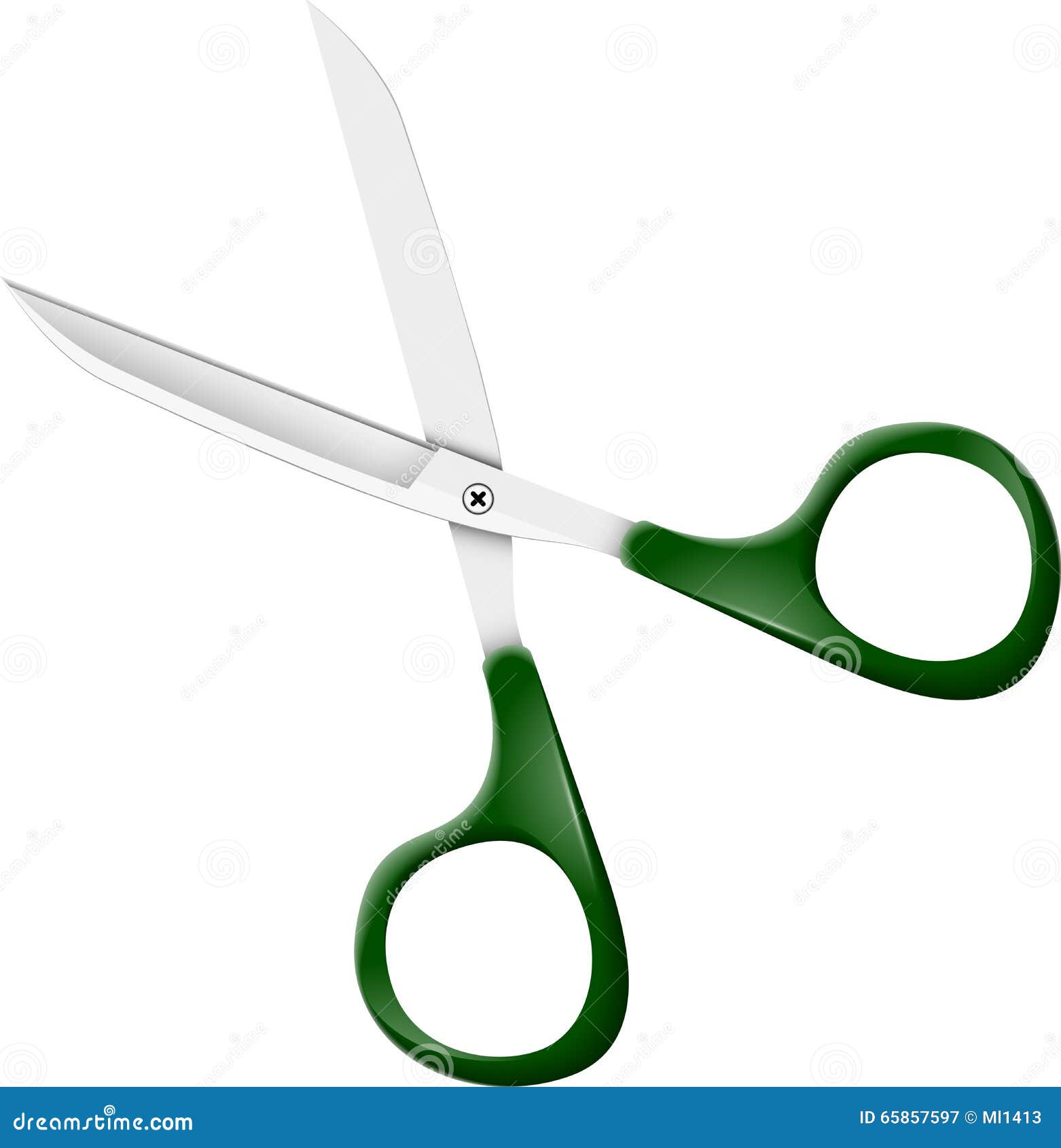 Small metal scissors stock vector. Illustration of close - 65857597