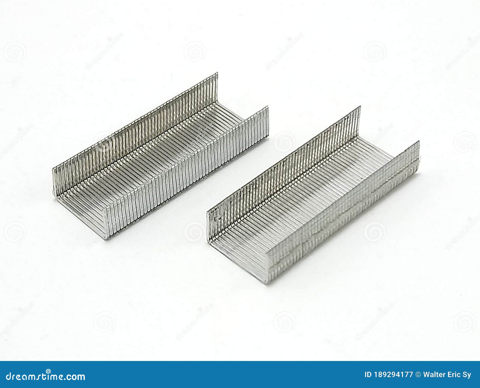 Small Metal Staple Wire Chisel Point Stock Image - Image of metal ...