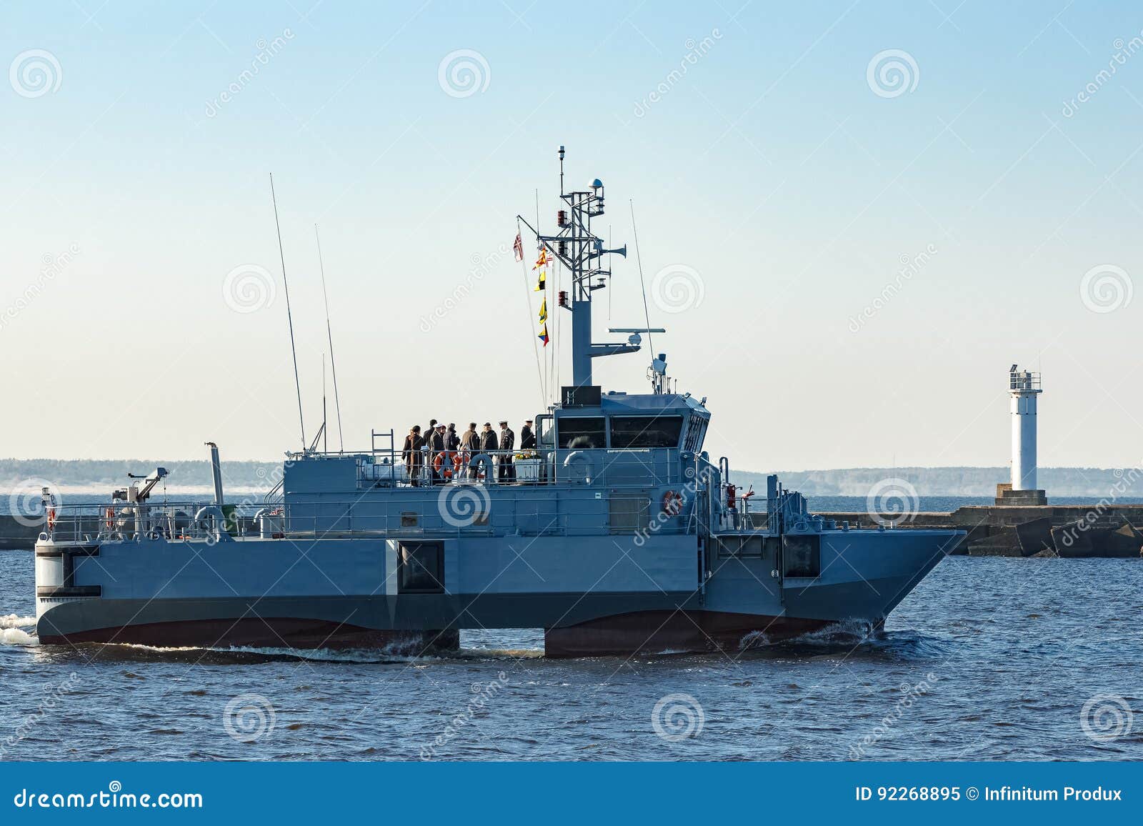 Small military ship stock image. Image of naval, vessel - 92268895