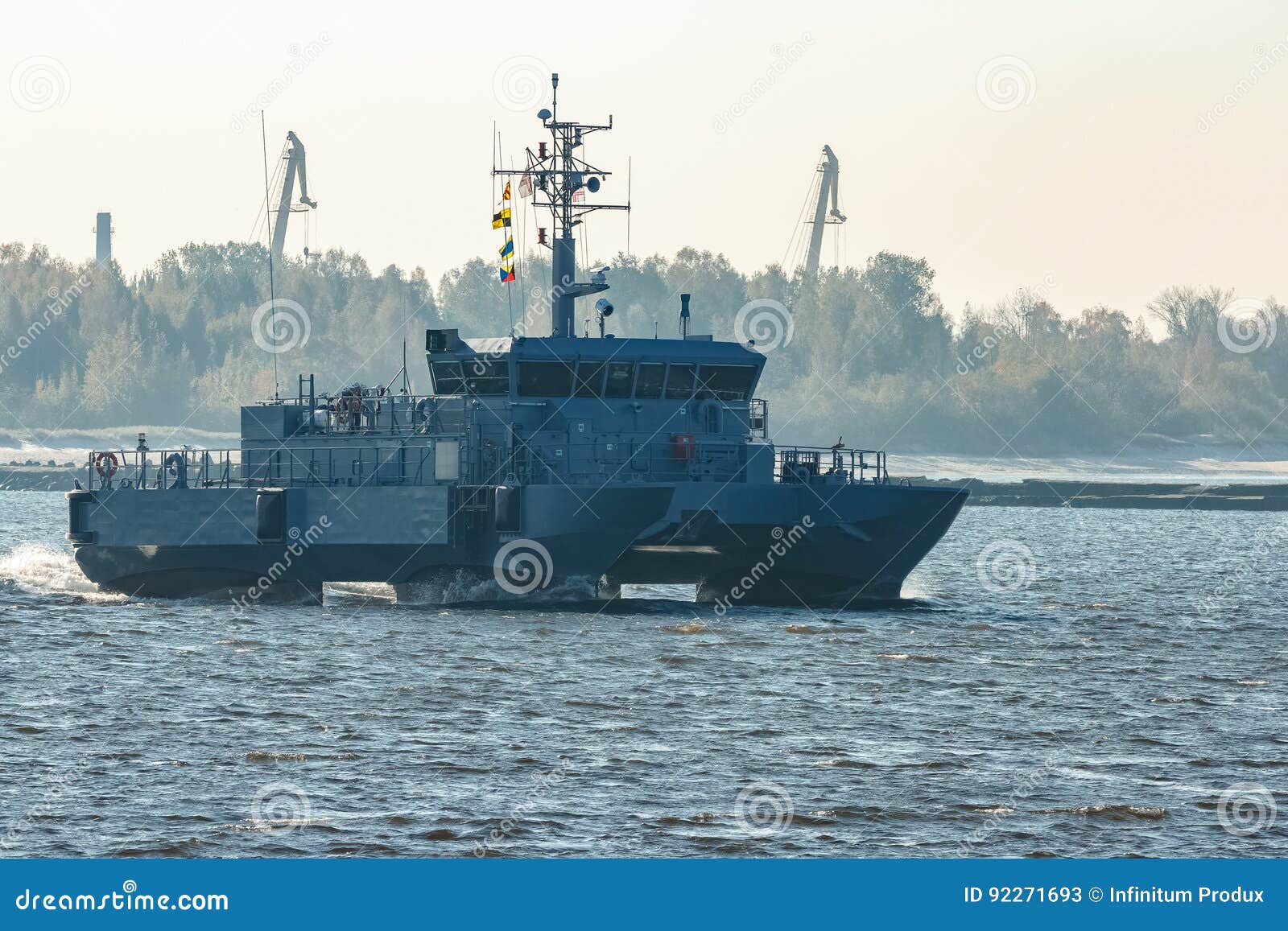Small military ship stock image. Image of force, moving - 92271693
