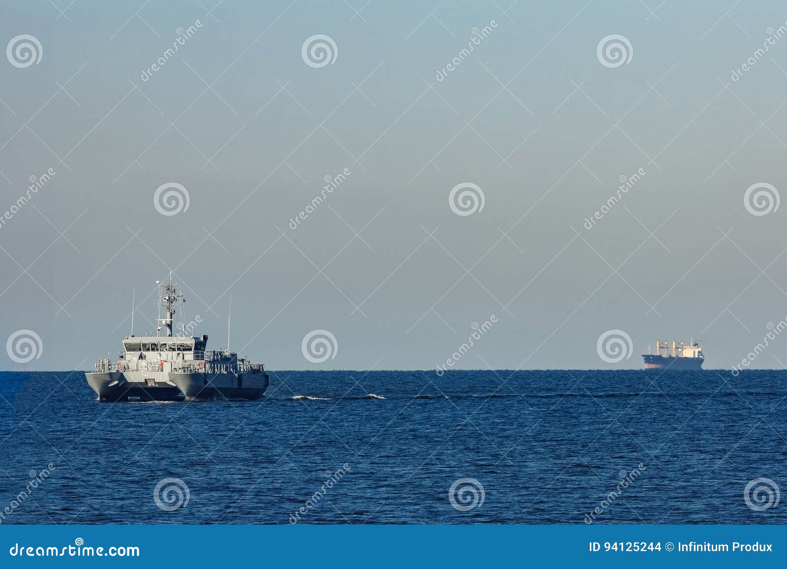 Small military ship stock photo. Image of protection - 94125244