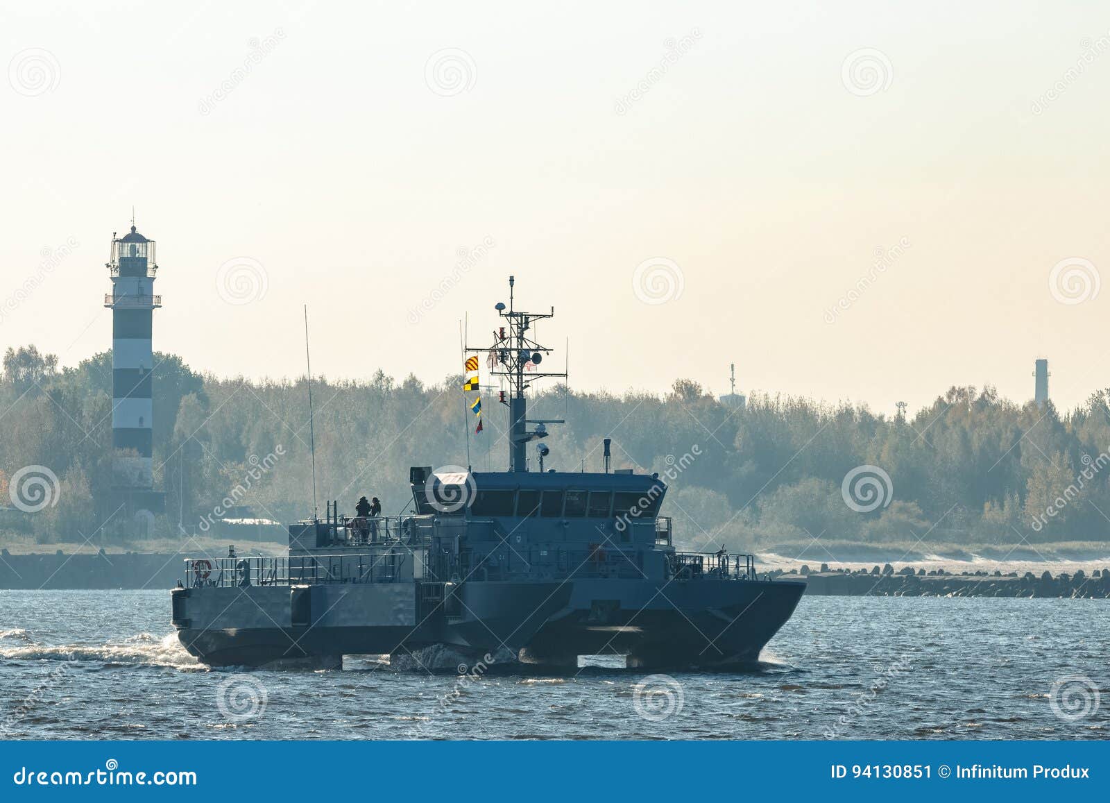 Small military ship stock image. Image of radar, grey - 94130851
