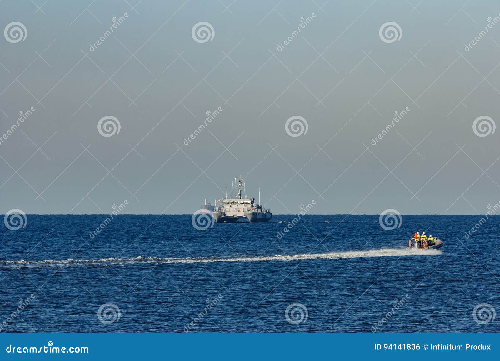 Small military ship stock photo. Image of cannon, security - 94141806