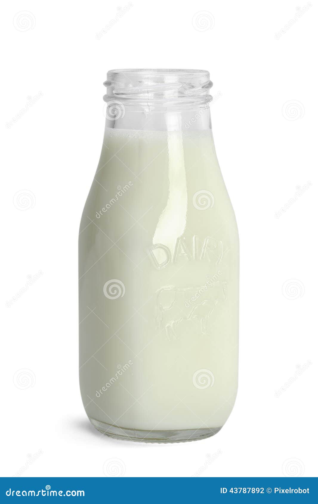 Small Milk Bottle Front stock photo. Image of covering - 43787892