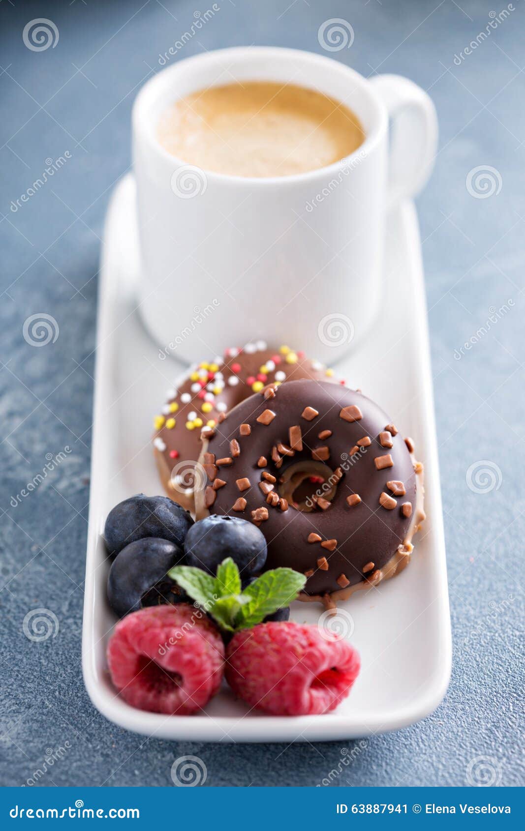 Small Mini Donuts and Coffee Stock Image - Image of bakery, group: 63887941