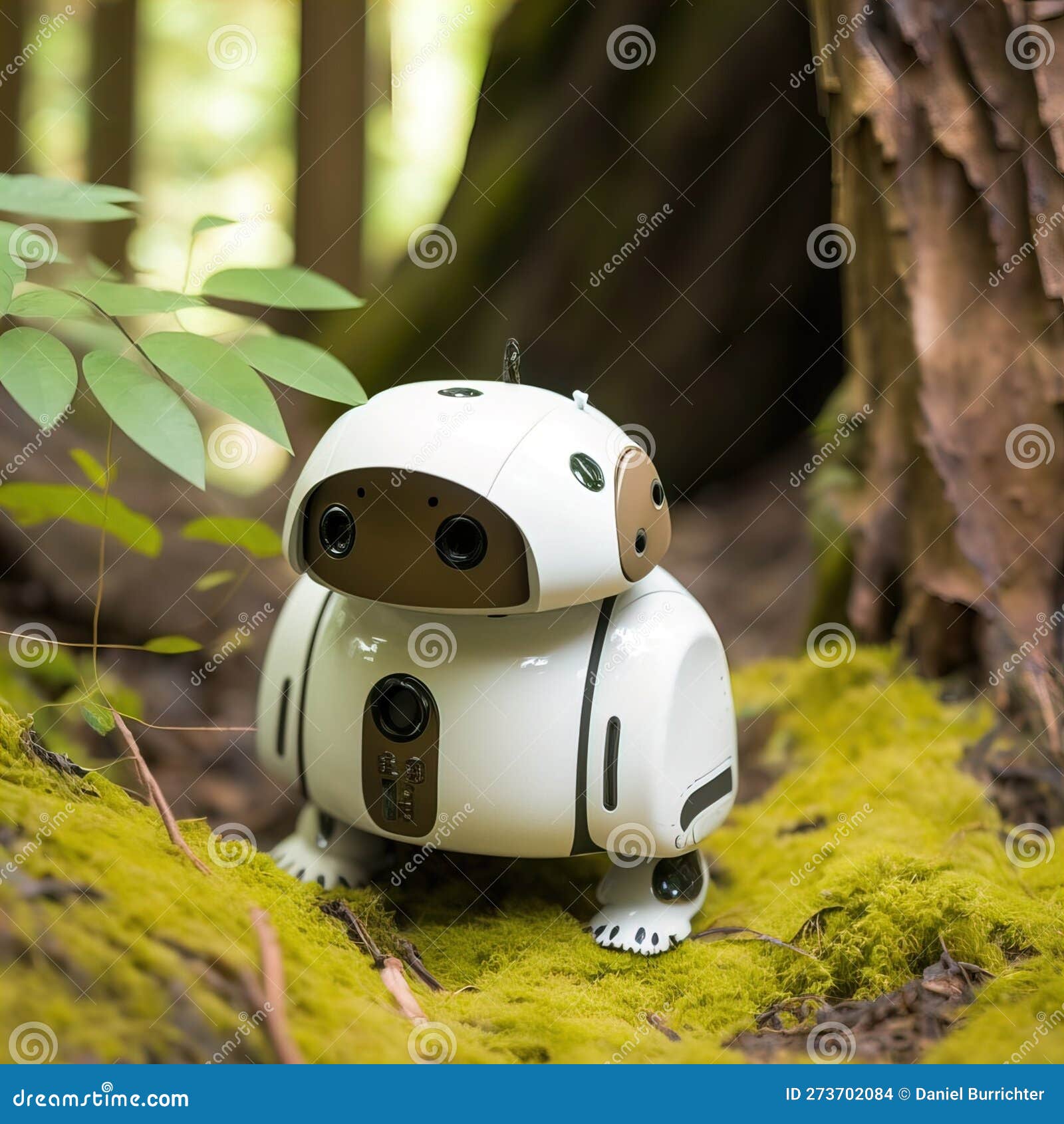 Small Mini Robot stock illustration. Illustration of forest - 273702084
