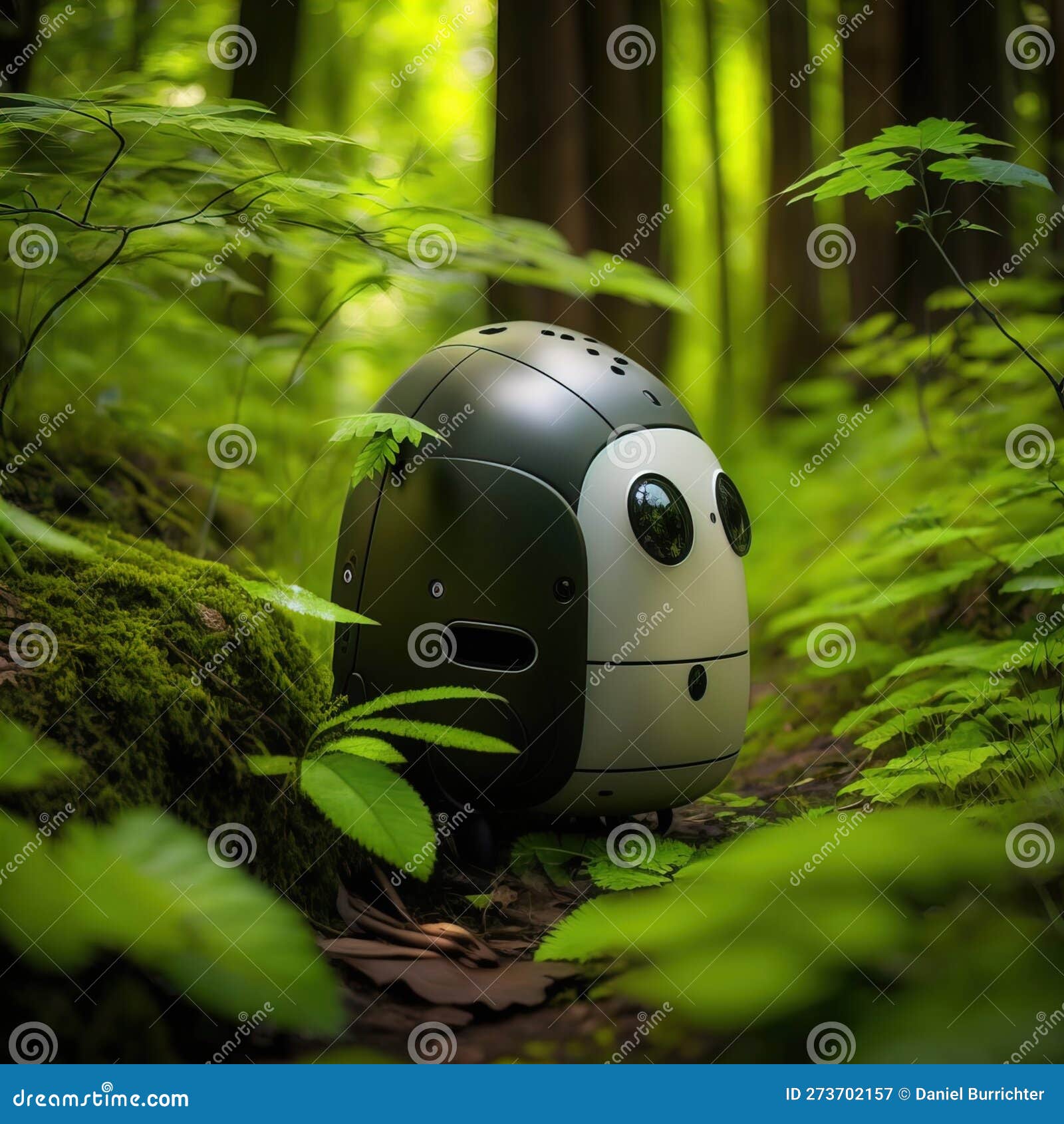 Small Mini Robot stock illustration. Illustration of captivating ...