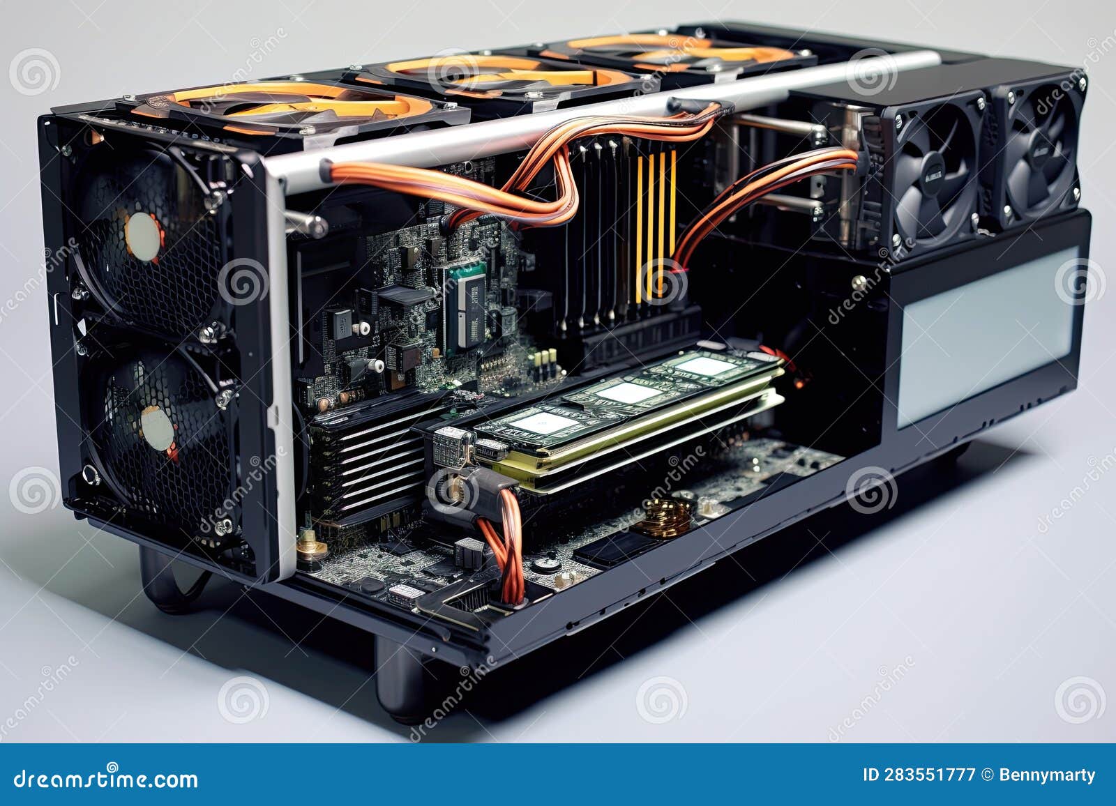 Bitcoin Mining Rigs Royalty-Free Stock Photo | CartoonDealer.com #283551777