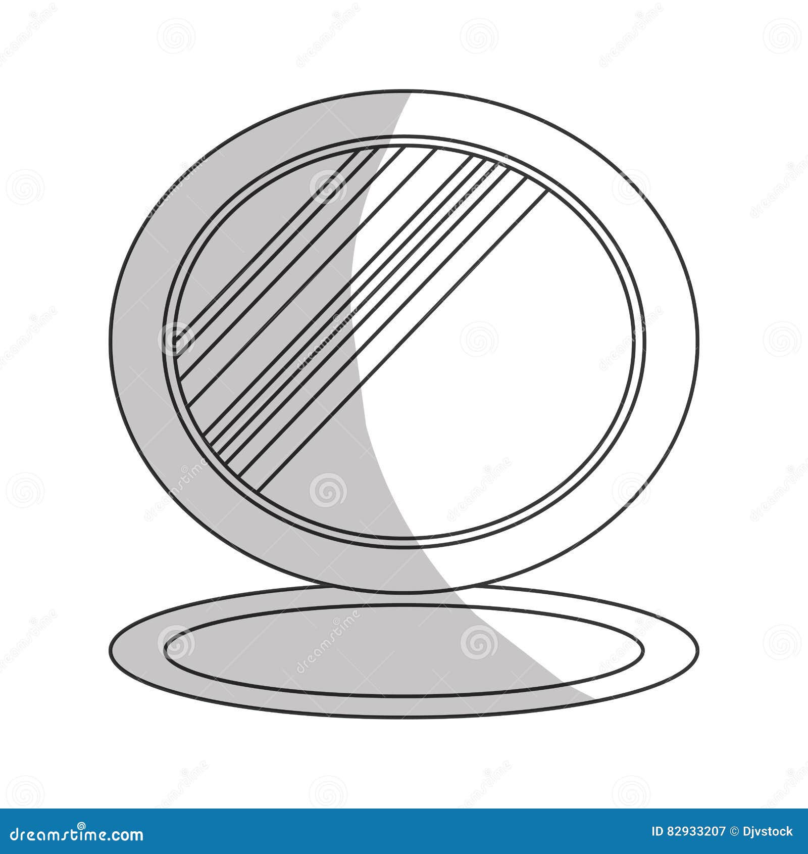 Small mirror icon image stock illustration. Illustration of reflection ...
