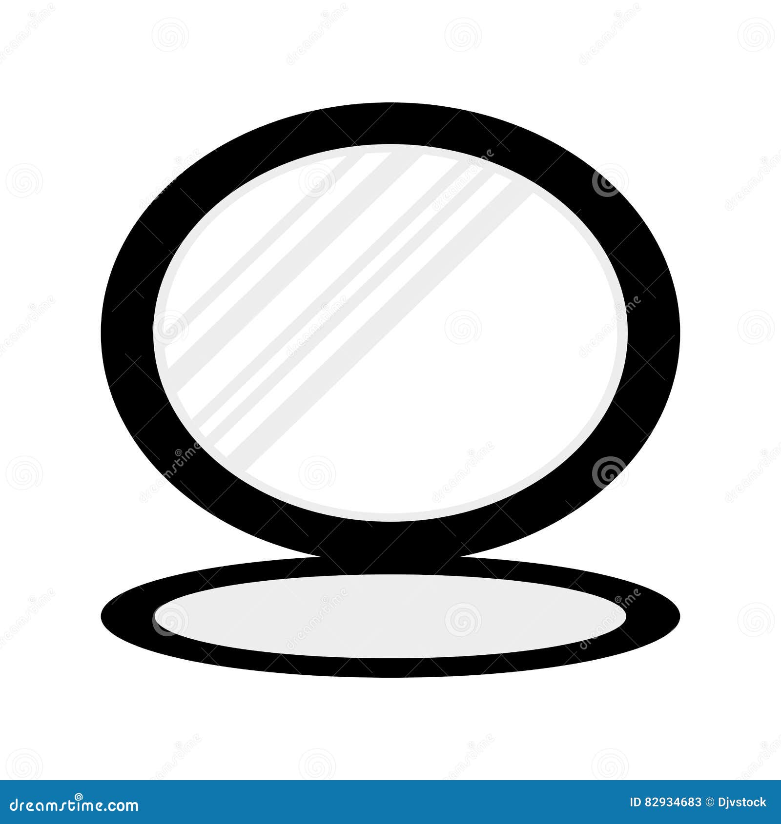 Small mirror icon image stock illustration. Illustration of symbol ...