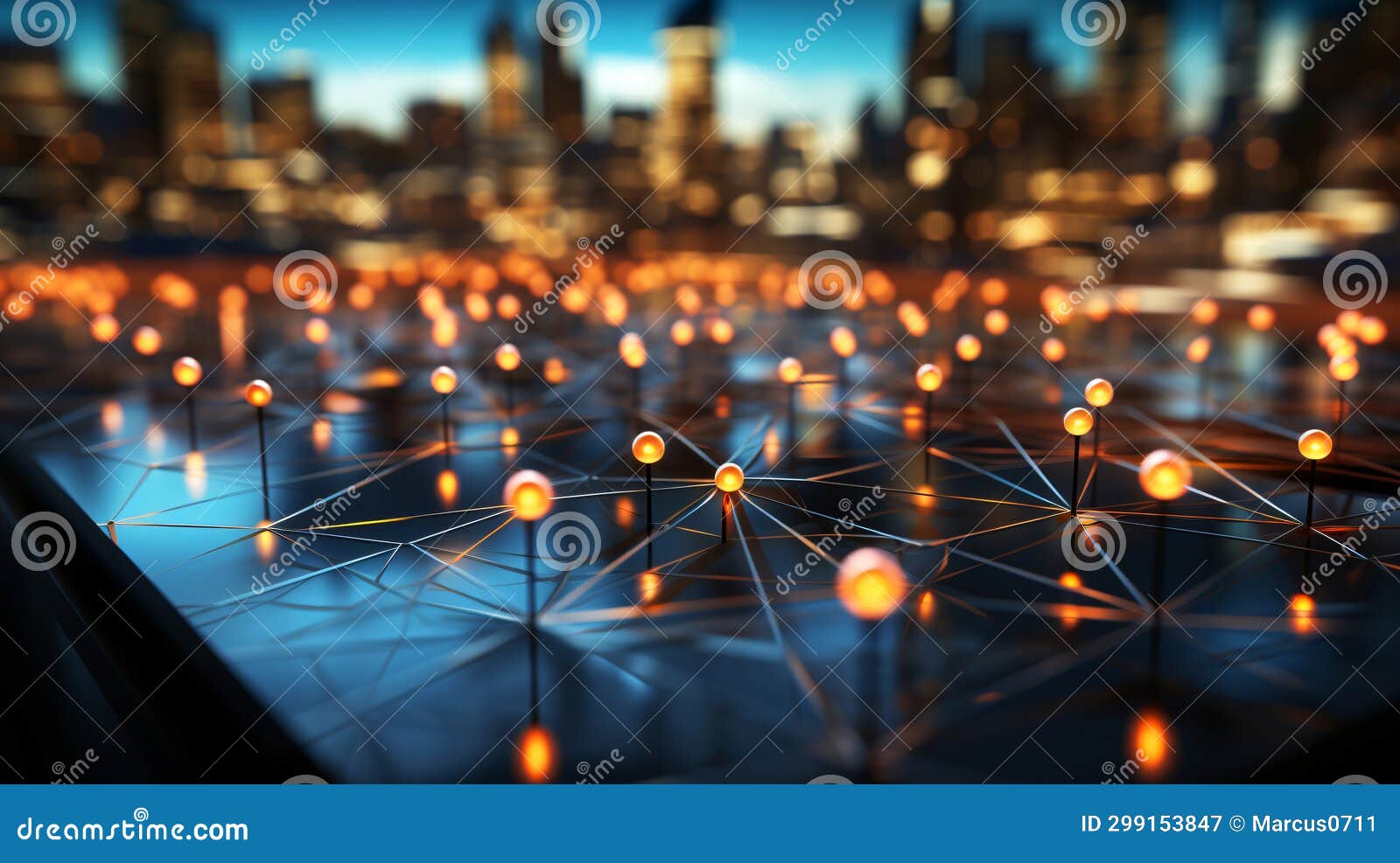 Small Model Lighthouses that are Connected with Ropes and Symbolize ...