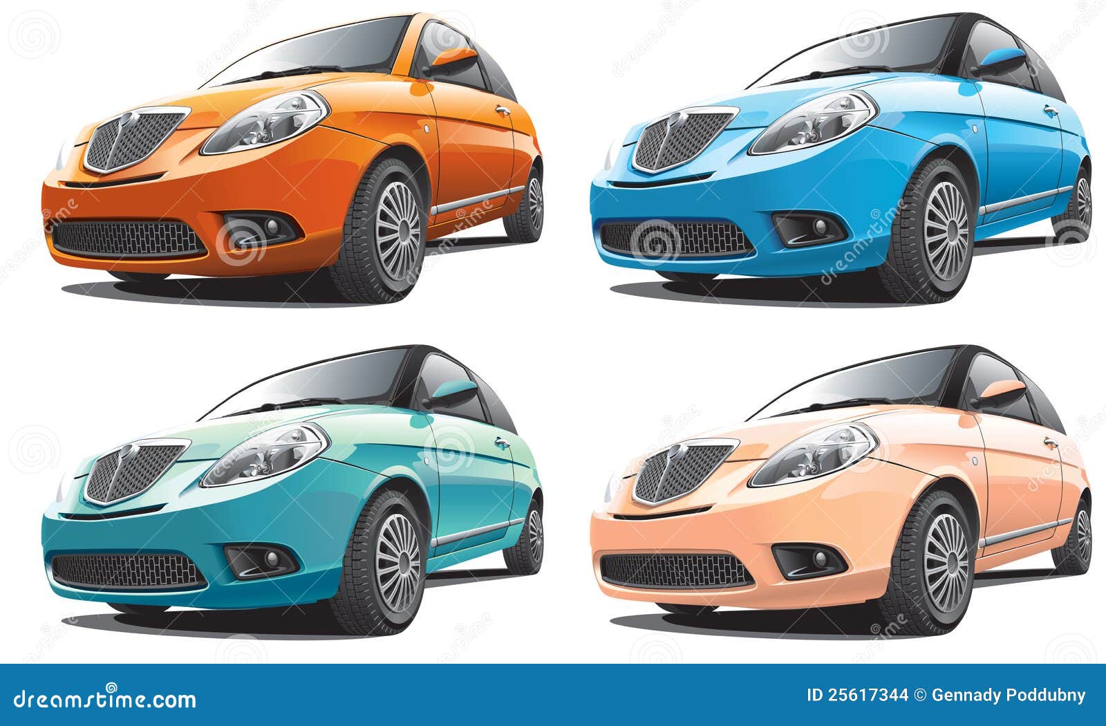 European small car stock vector. Illustration of hatchback - 25617344