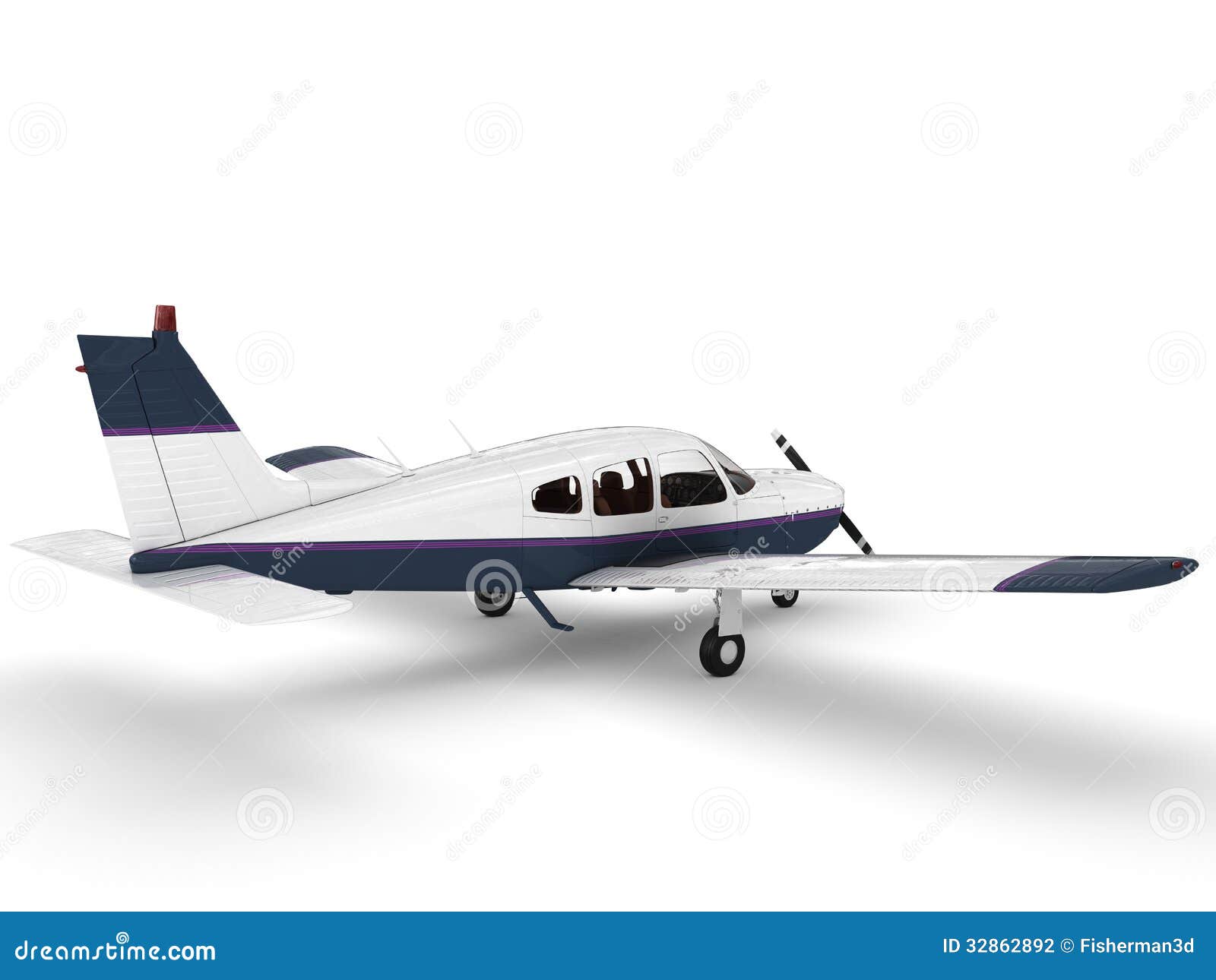 Small Modern Passanger Airplane Stock Illustration - Illustration of ...