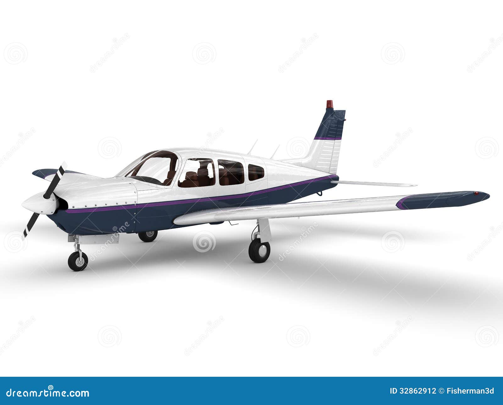Small Modern Passanger Airplane Stock Illustration - Illustration of ...