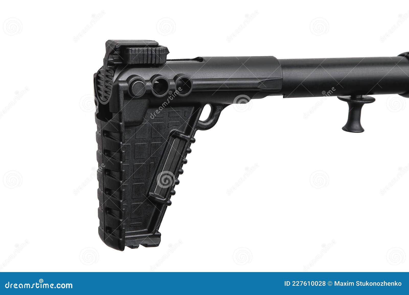 Small Modern Semi-automatic Folding Carabiner Isolate on a White ...