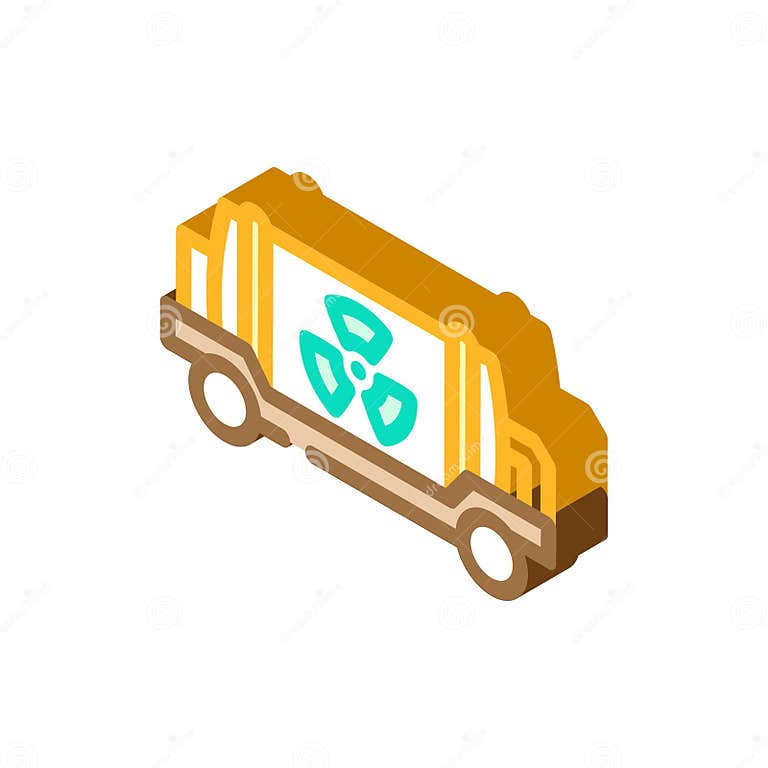 Small Modular Nuclear Reactor Future Technology Isometric Icon Vector ...