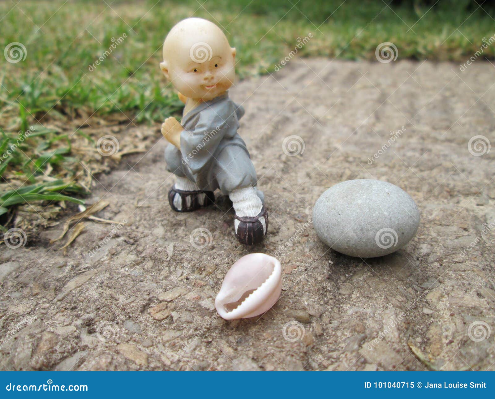 Small Monk Statue. stock image. Image of oriental, relax - 101040715