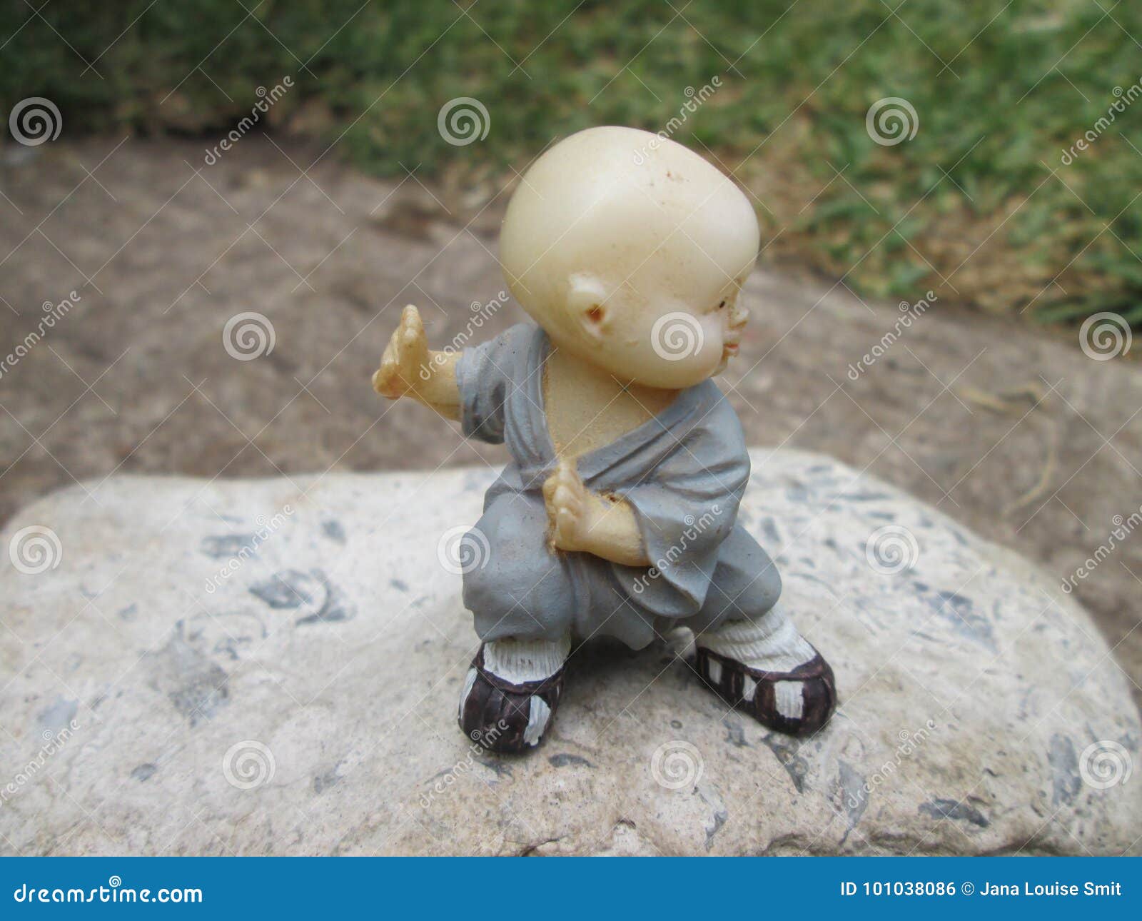 Small Monk Statue. stock photo. Image of oriental, exotic - 101038086