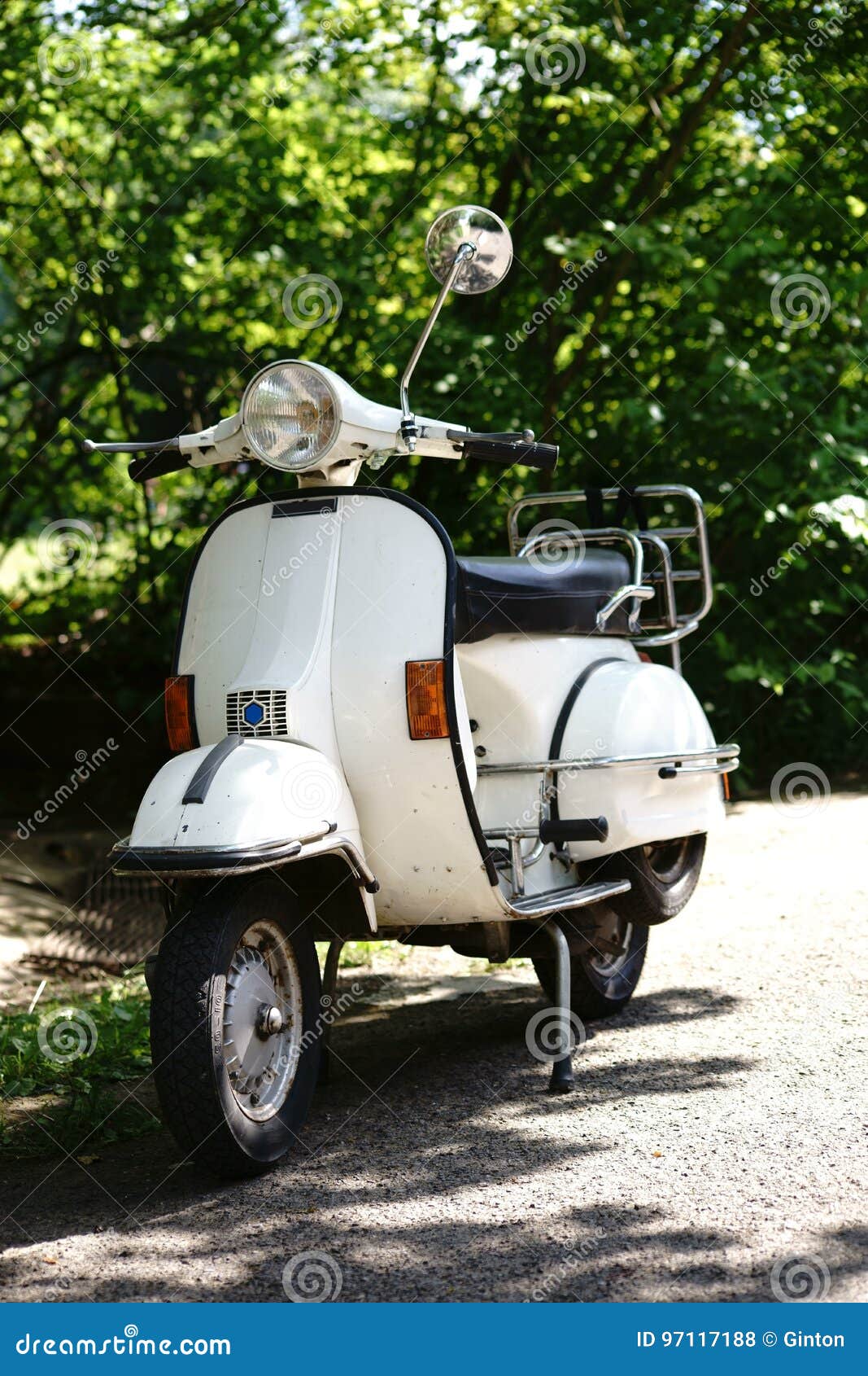 Small moped scooter stock photo. Image of motor, moped - 97117188