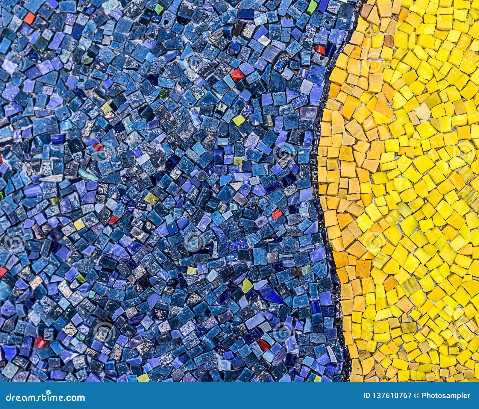 Small Mosaic Tiles Close Up Pattern Stock Image - Image of mosaic ...