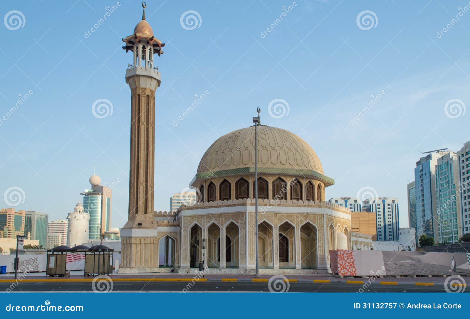 Small Mosque, Abu Dhabi, UAE Stock Image - Image of emirates, arab ...