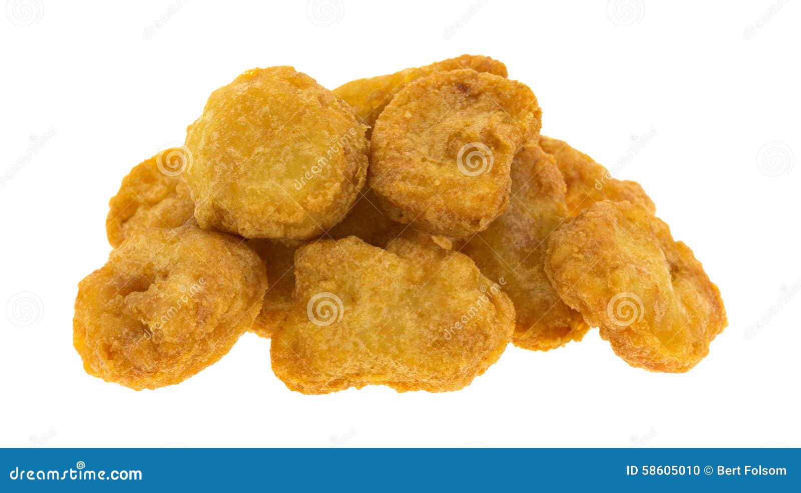 Small Mound of Chicken Nuggets on a White Background Stock Photo ...