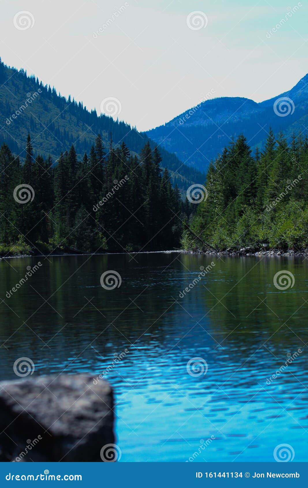 Mountain lake. stock photo. Image of beautiful, lake - 161441134